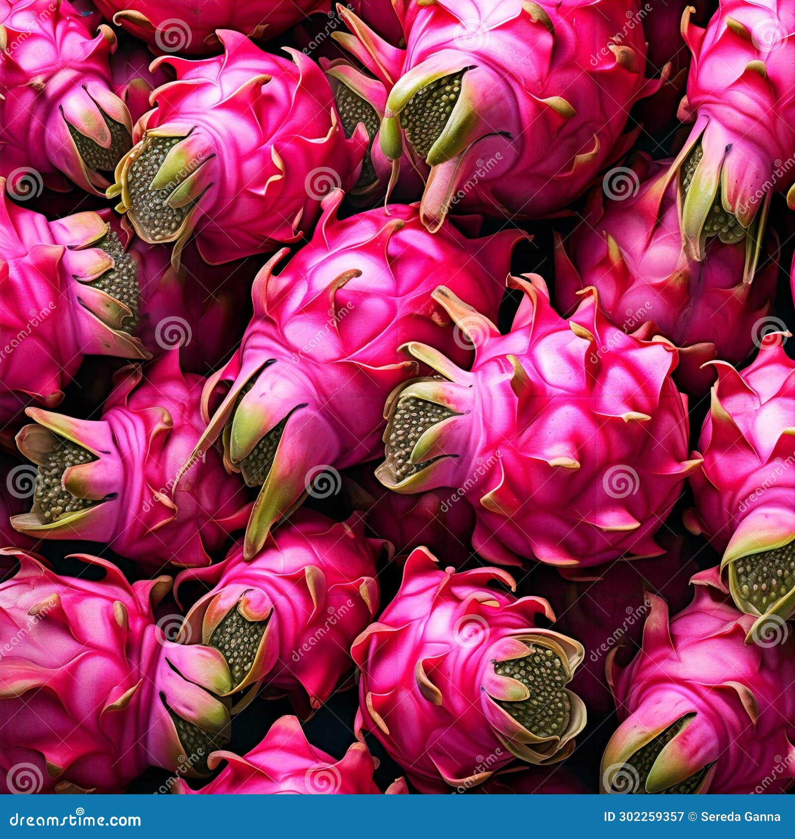 Pitaya Fruit Flat Vector Illustration | CartoonDealer.com #156471968