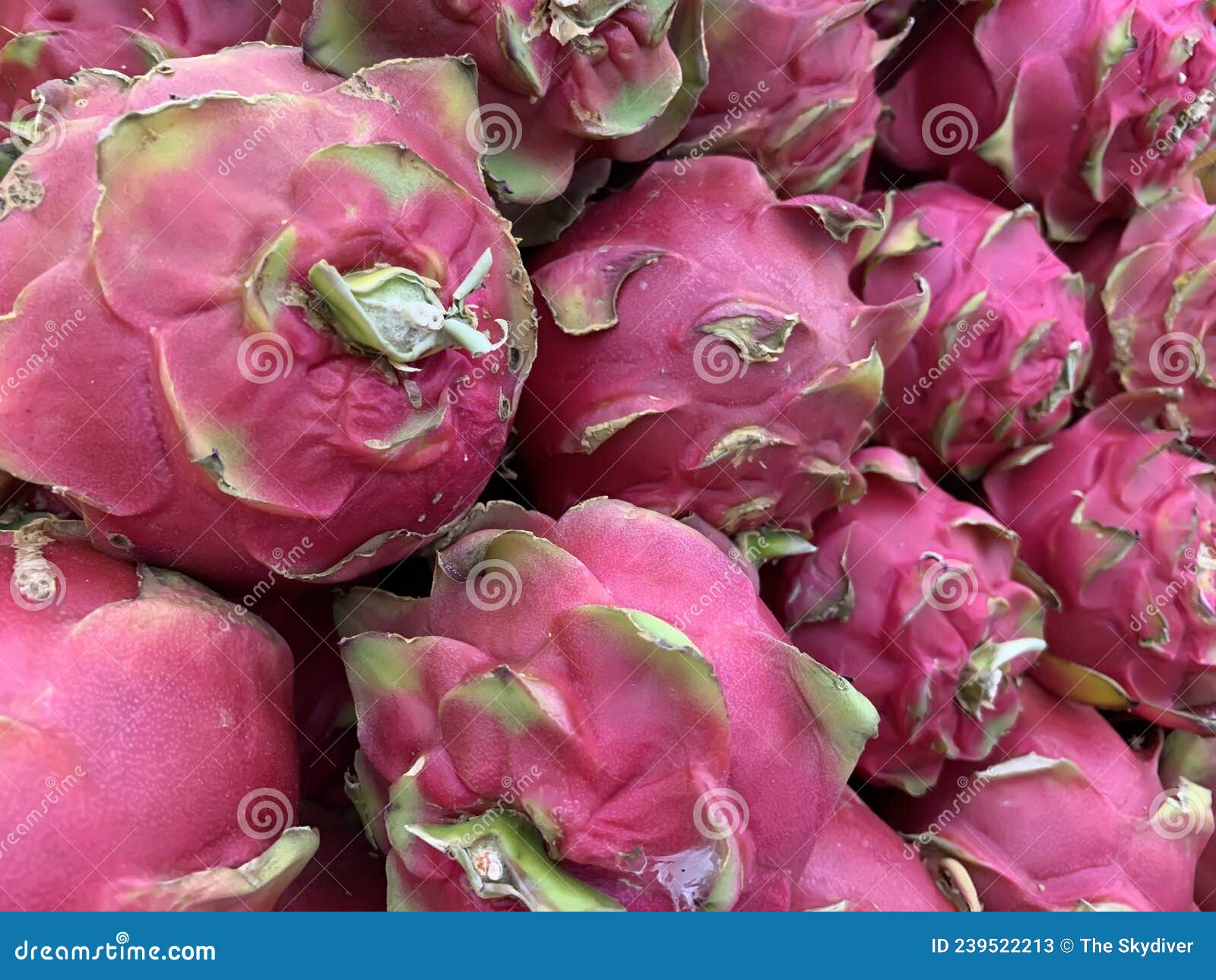 Pitaya Fruta Num Display Num Supermercado Imagem de Stock - Imagem de ...