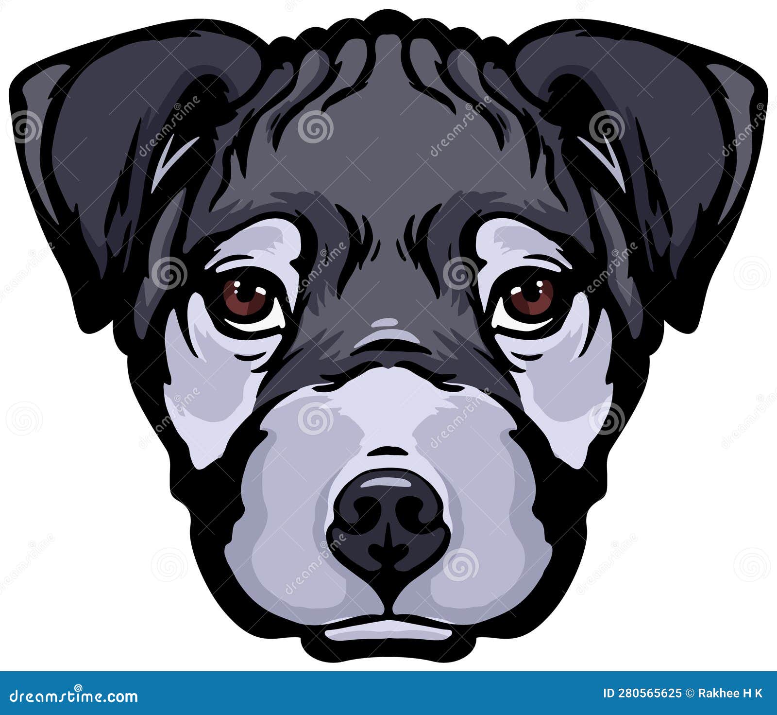 Pitbull Face Illustration. Wild. Face. Vector Stock Vector ...