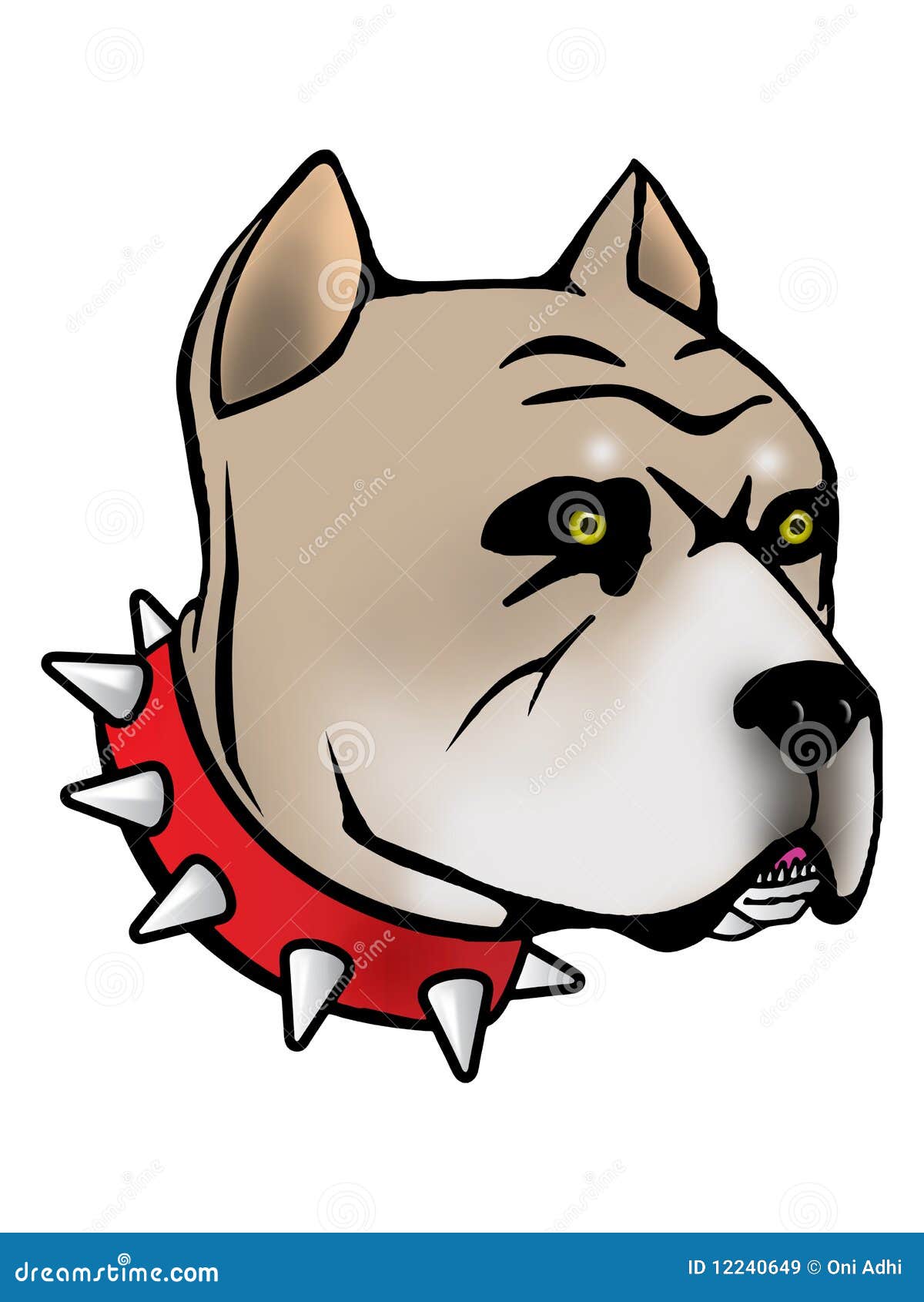 Pitbull Illustration Royalty-Free Cartoon | CartoonDealer.com #29472263