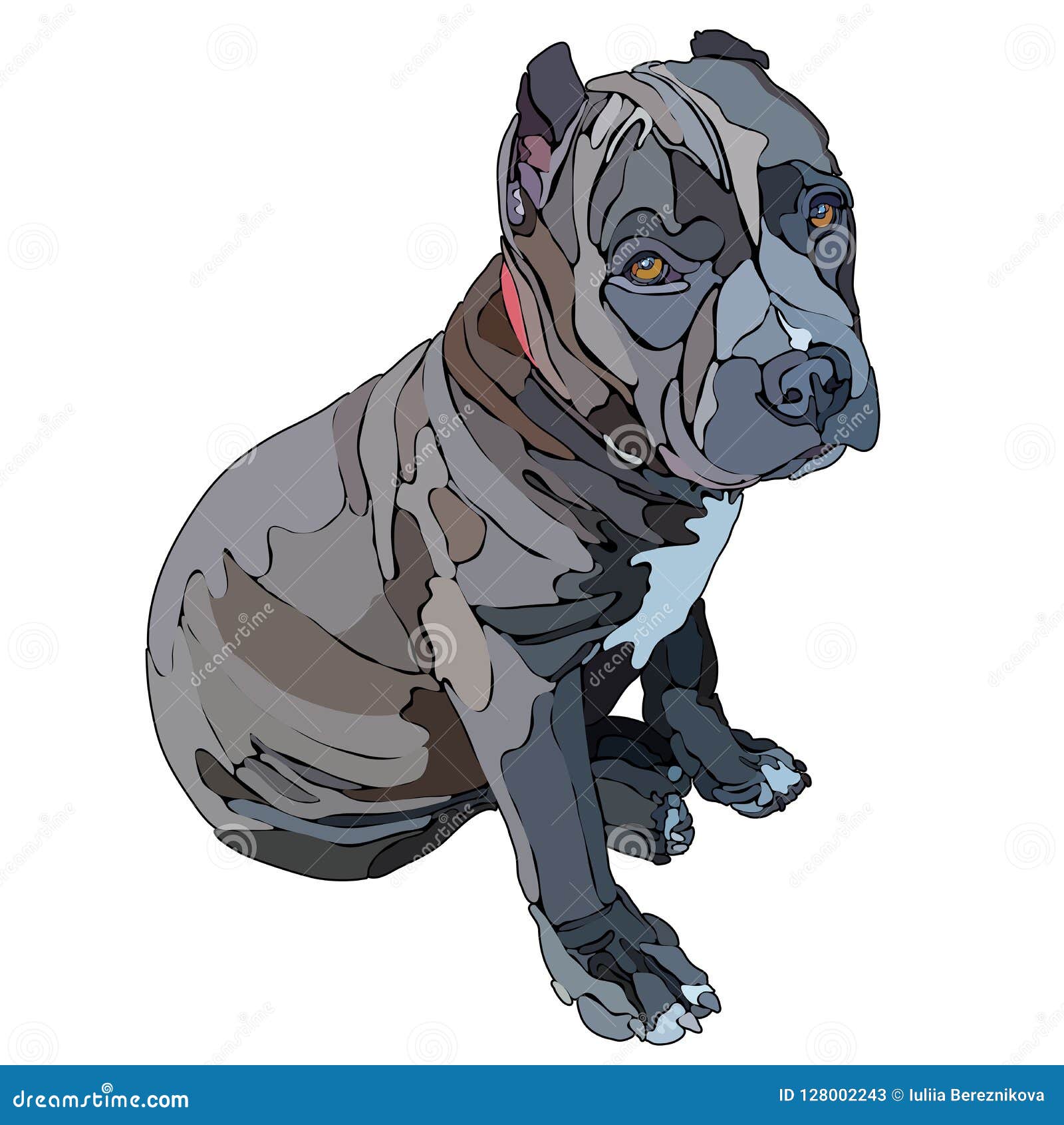 Pitbull Vector | CartoonDealer.com #67345594