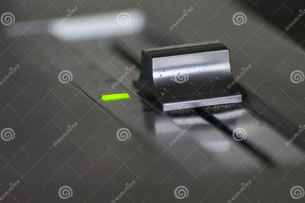 Pitch Control Adjust in a Turtable Stock Image - Image of silver ...