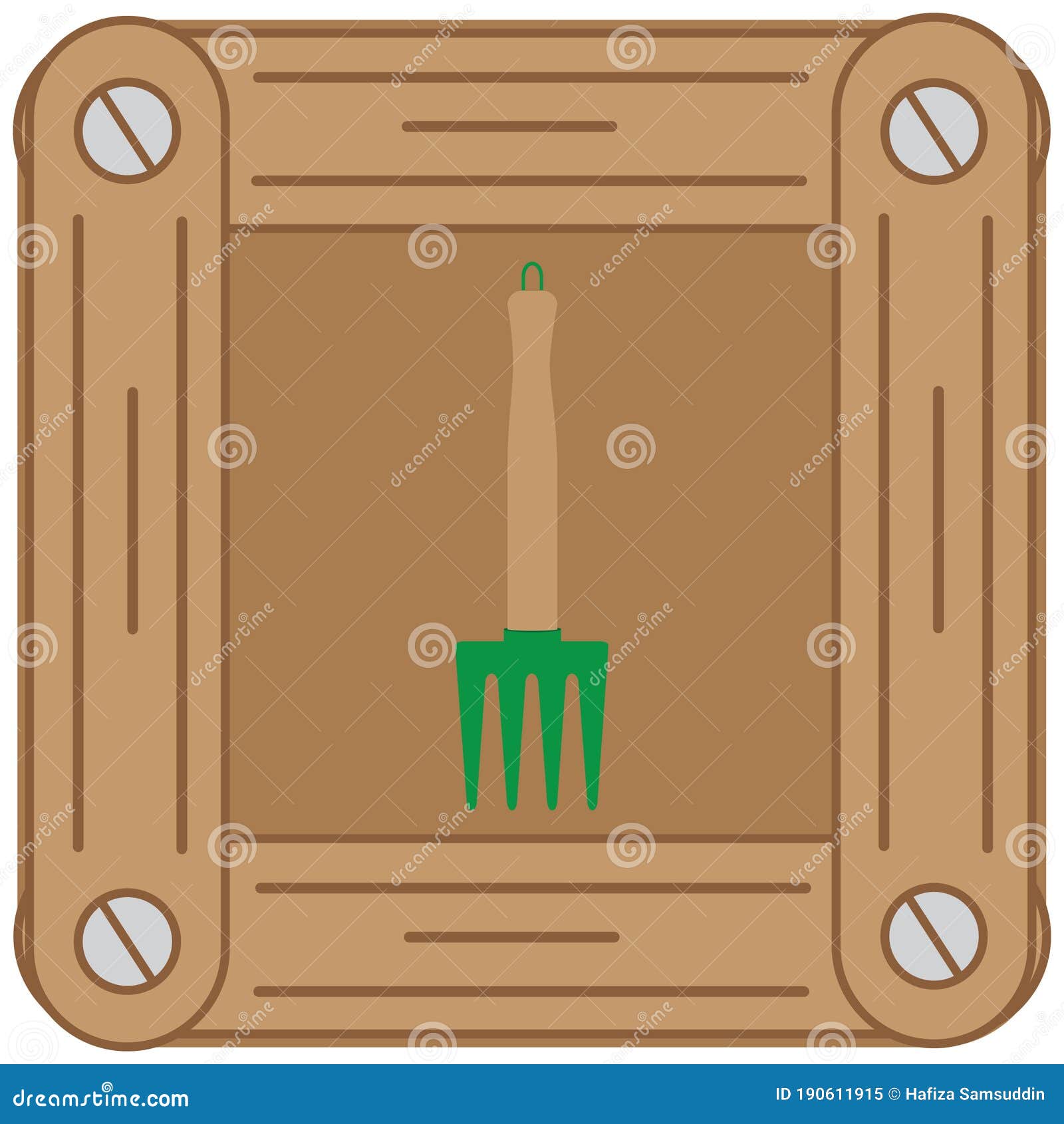 Pitch Fork. Vector Illustration Decorative Design Stock Vector ...