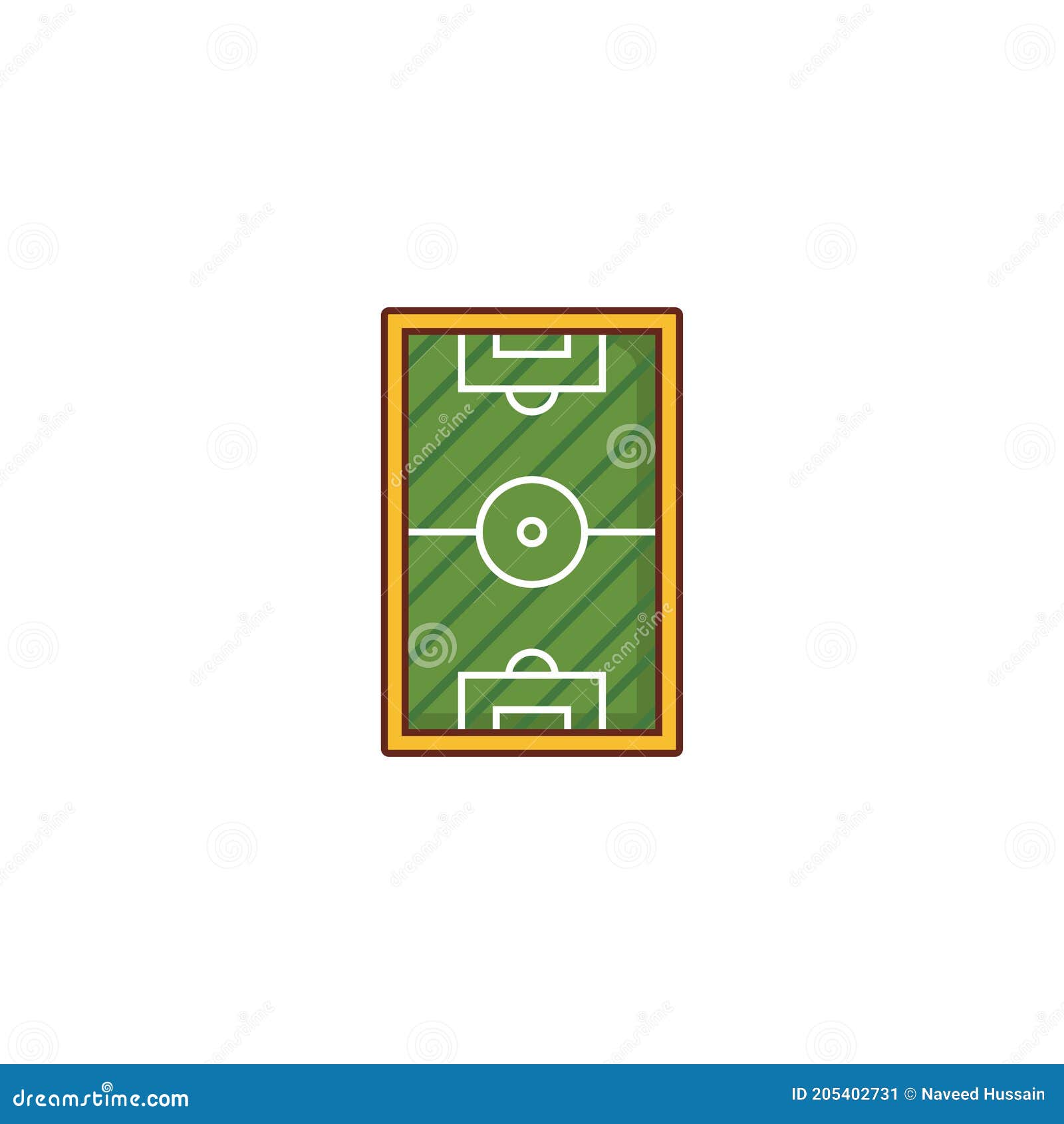 Pitch Vector Flat Colour Icon Stock Vector - Illustration of concept ...