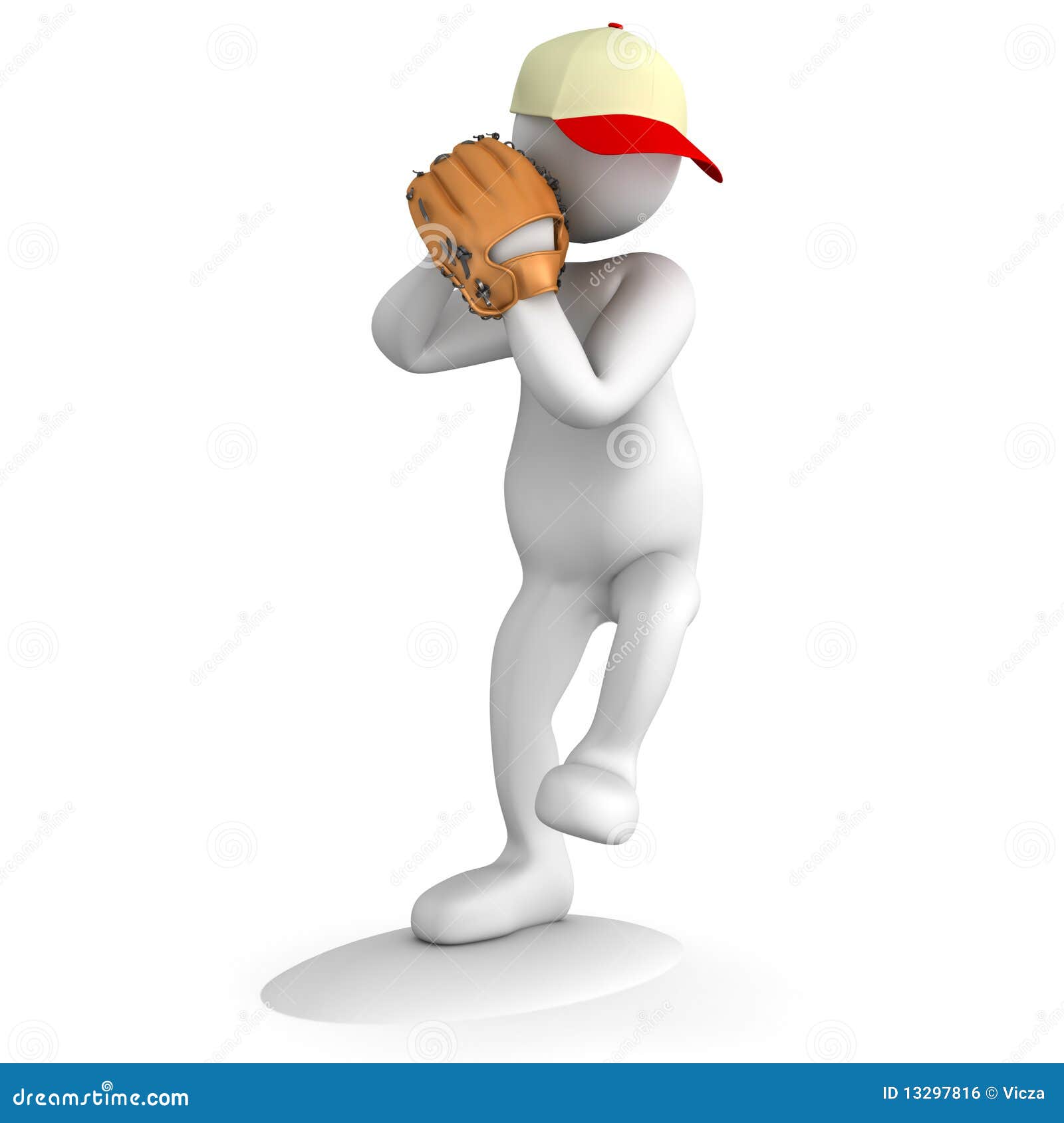 The pitcher stock illustration. Illustration of sport - 13297816
