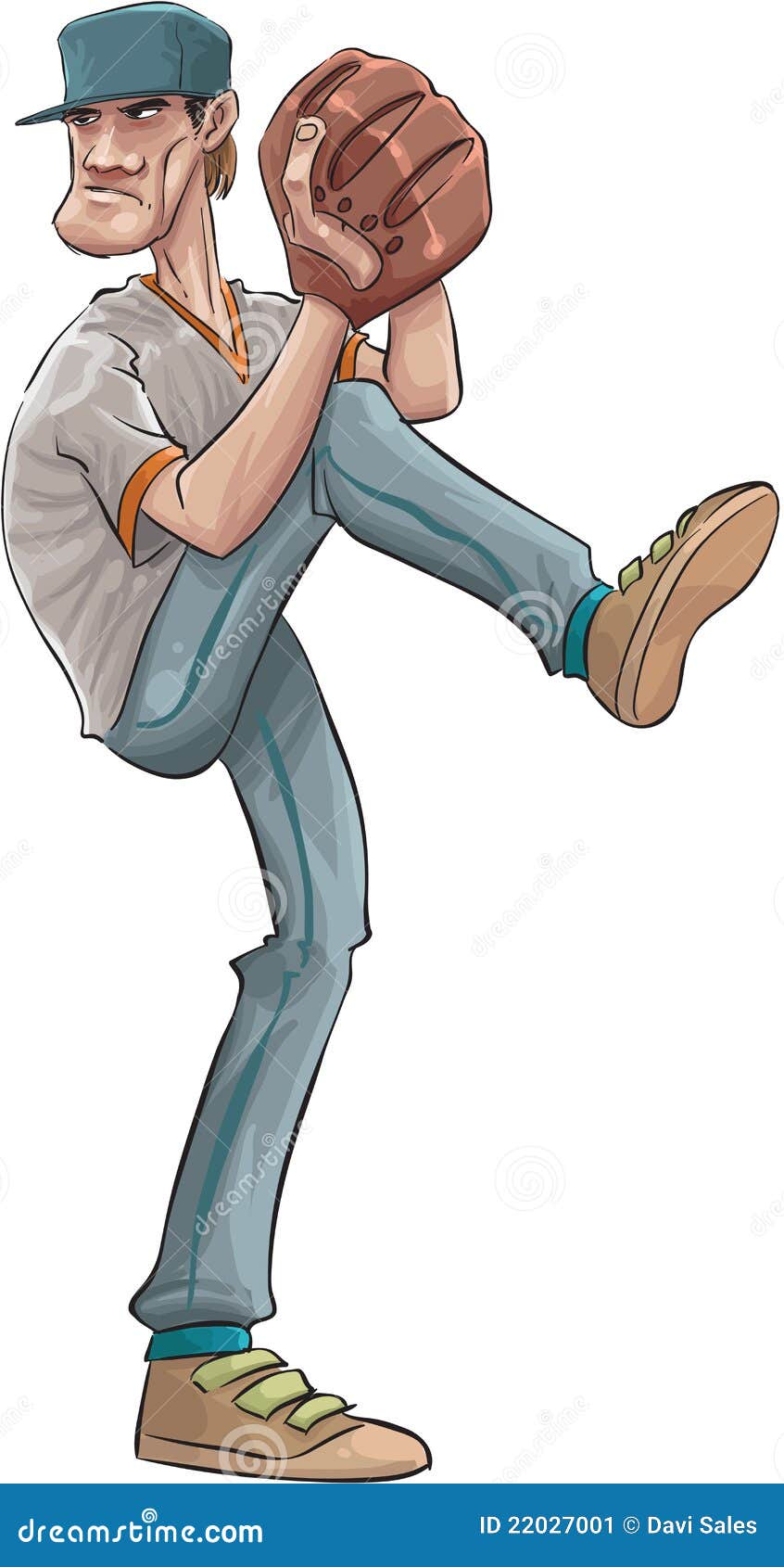 Pitcher stock vector. Illustration of sports, glove, sport - 22027001