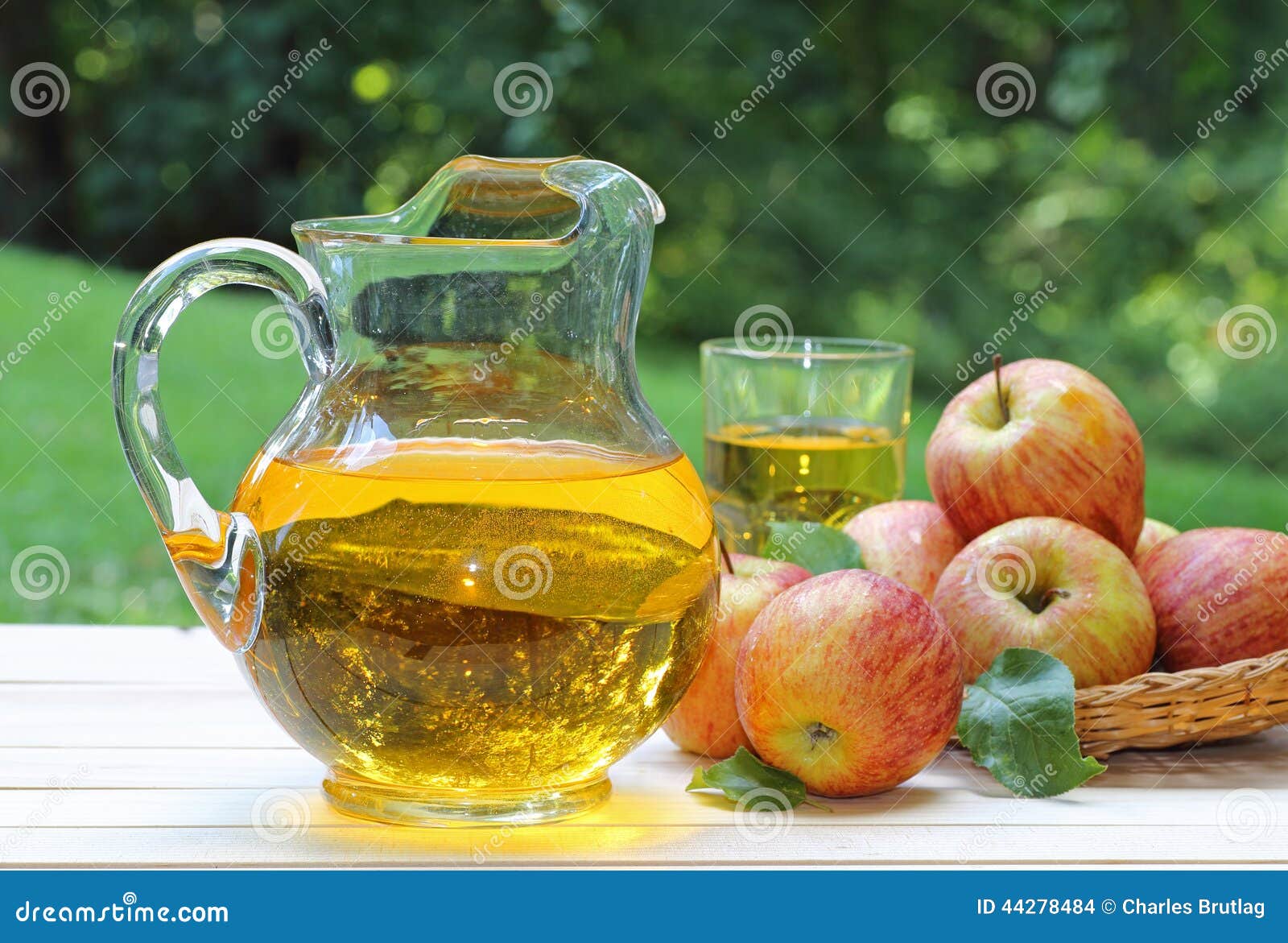 Pitcher of Apple Juice stock photo. Image of close, drink - 44278484
