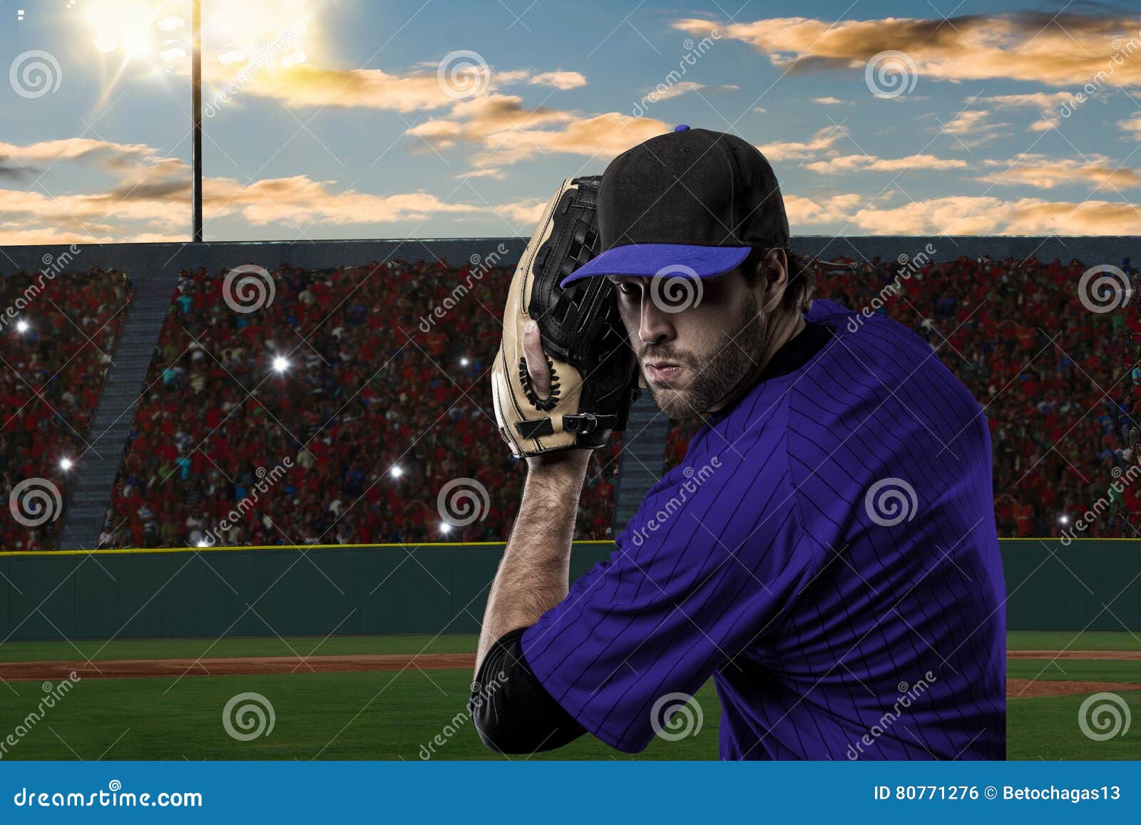 Pitcher Baseball Player stock photo. Image of athlete - 80771276
