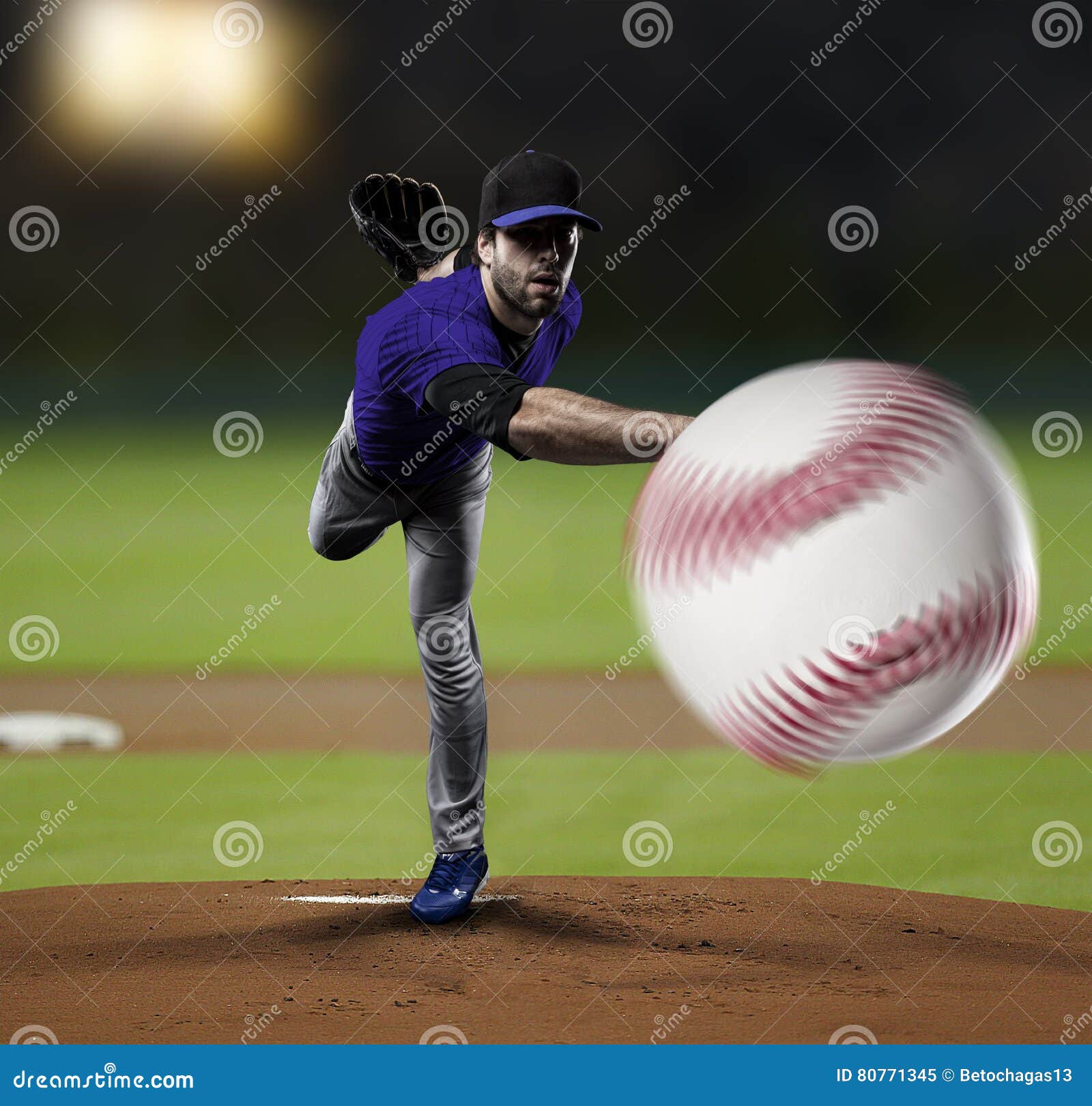 Pitcher Baseball Player stock image. Image of uniform - 80771345