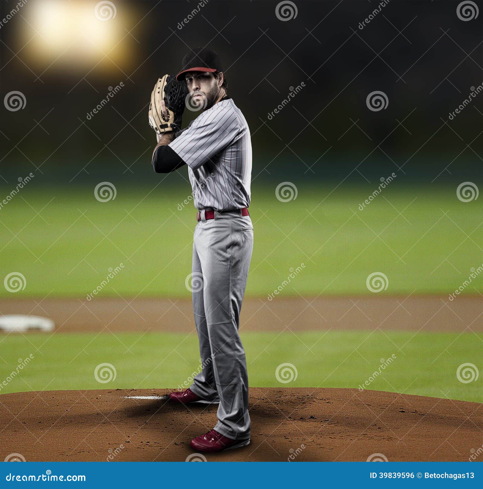 Pitcher Baseball Player stock photo. Image of batting - 39839596