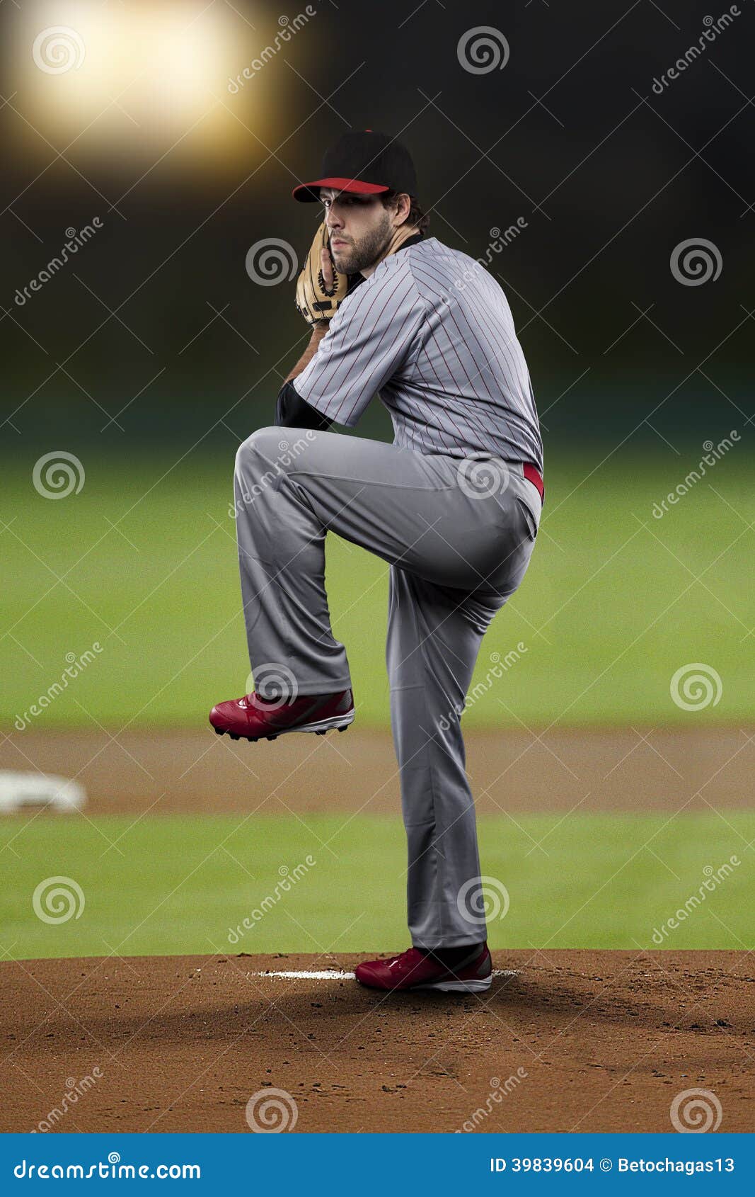 Pitcher Baseball Player stock photo. Image of home, shot - 39839604