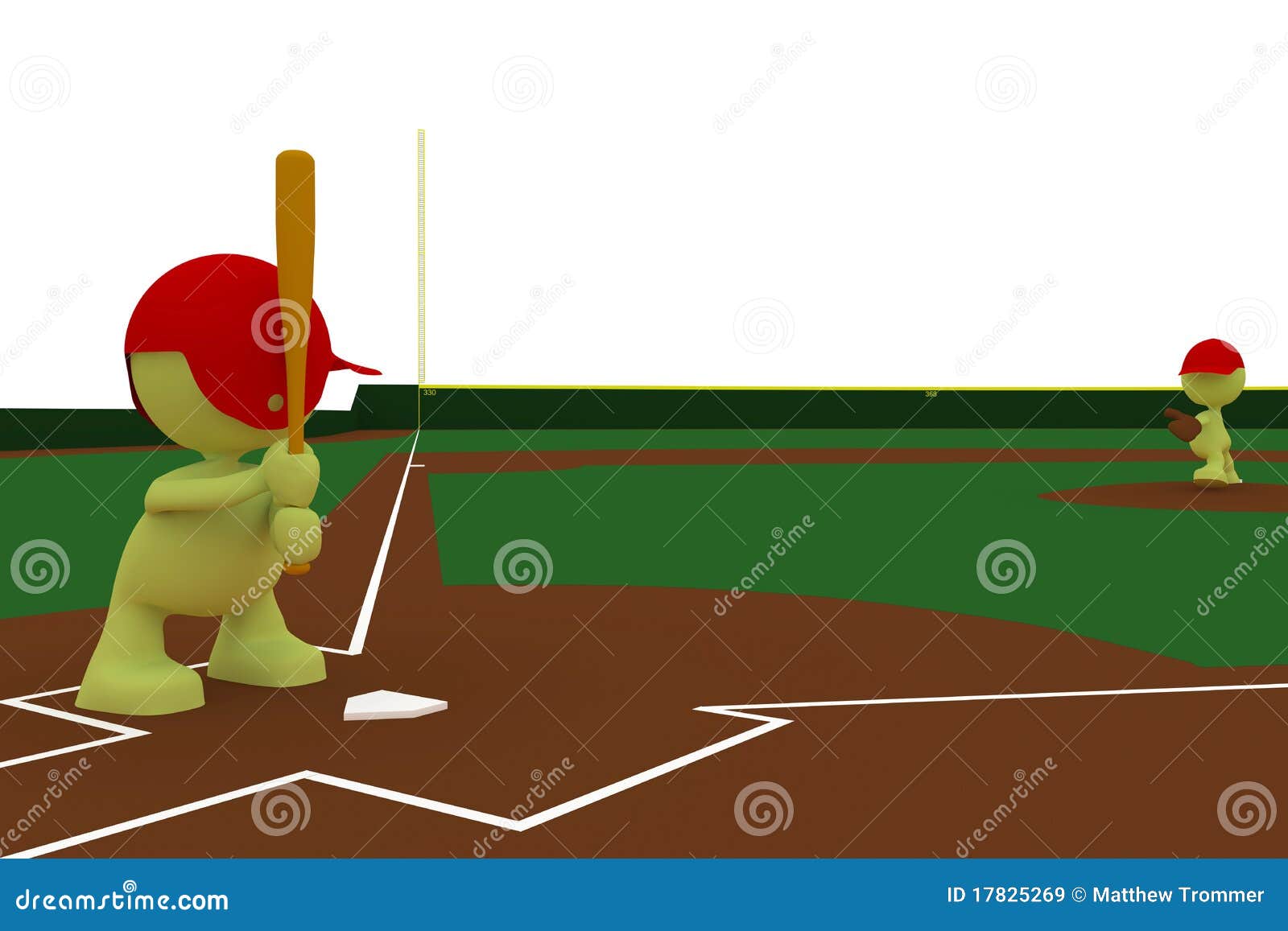 Pitcher and Batter stock illustration. Illustration of person - 17825269