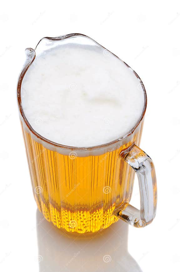 Pitcher of Beer High Angle stock image. Image of alcohol - 23875017