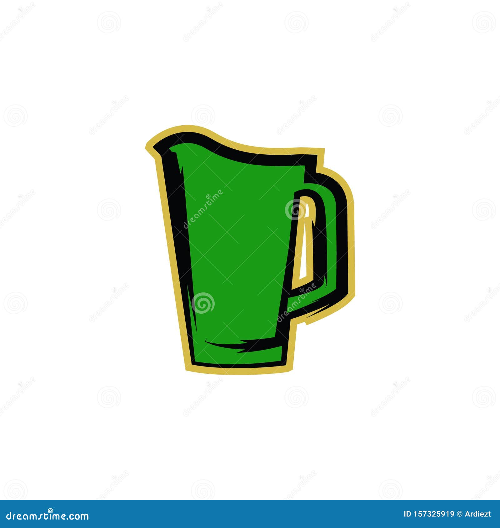 Pitcher Beer Logo Icon. Simple Vector Illustration Stock Vector ...