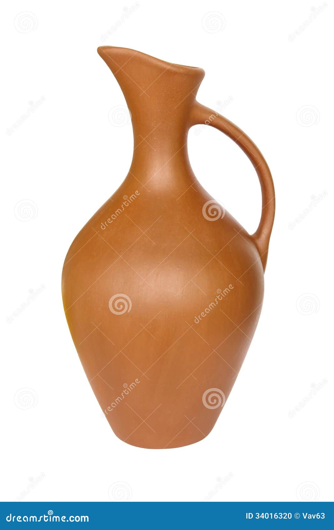 Pitcher of clay stock photo. Image of isolated, ceramics - 34016320