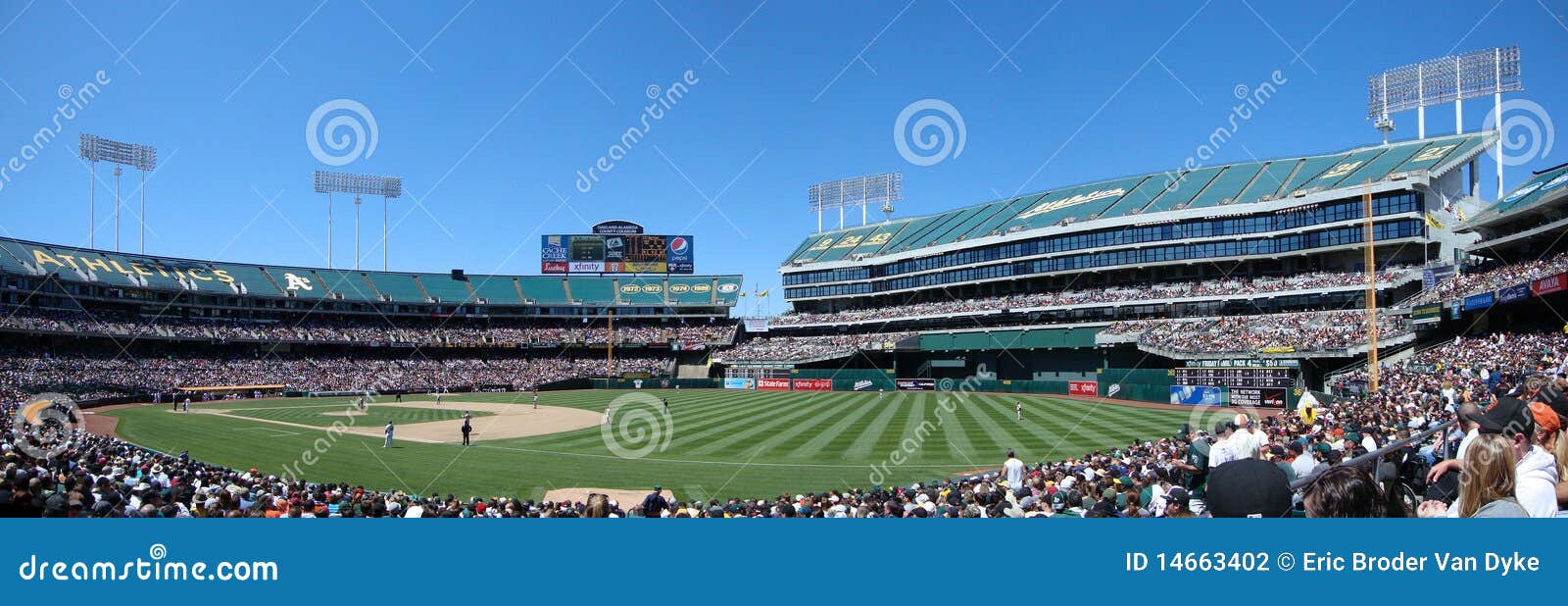 Oakland Coliseum Baseball Stadium Editorial Image | CartoonDealer.com ...