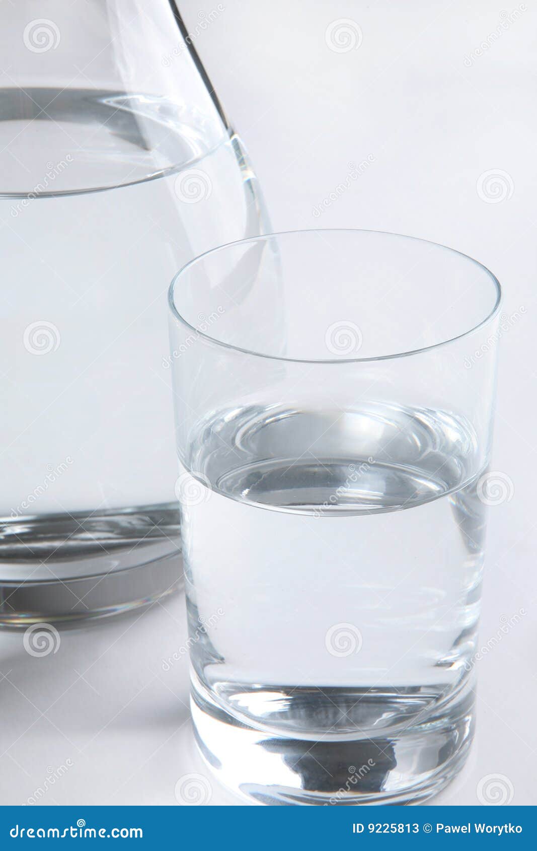 Pitcher & Glass Filled with Water Stock Image - Image of health ...