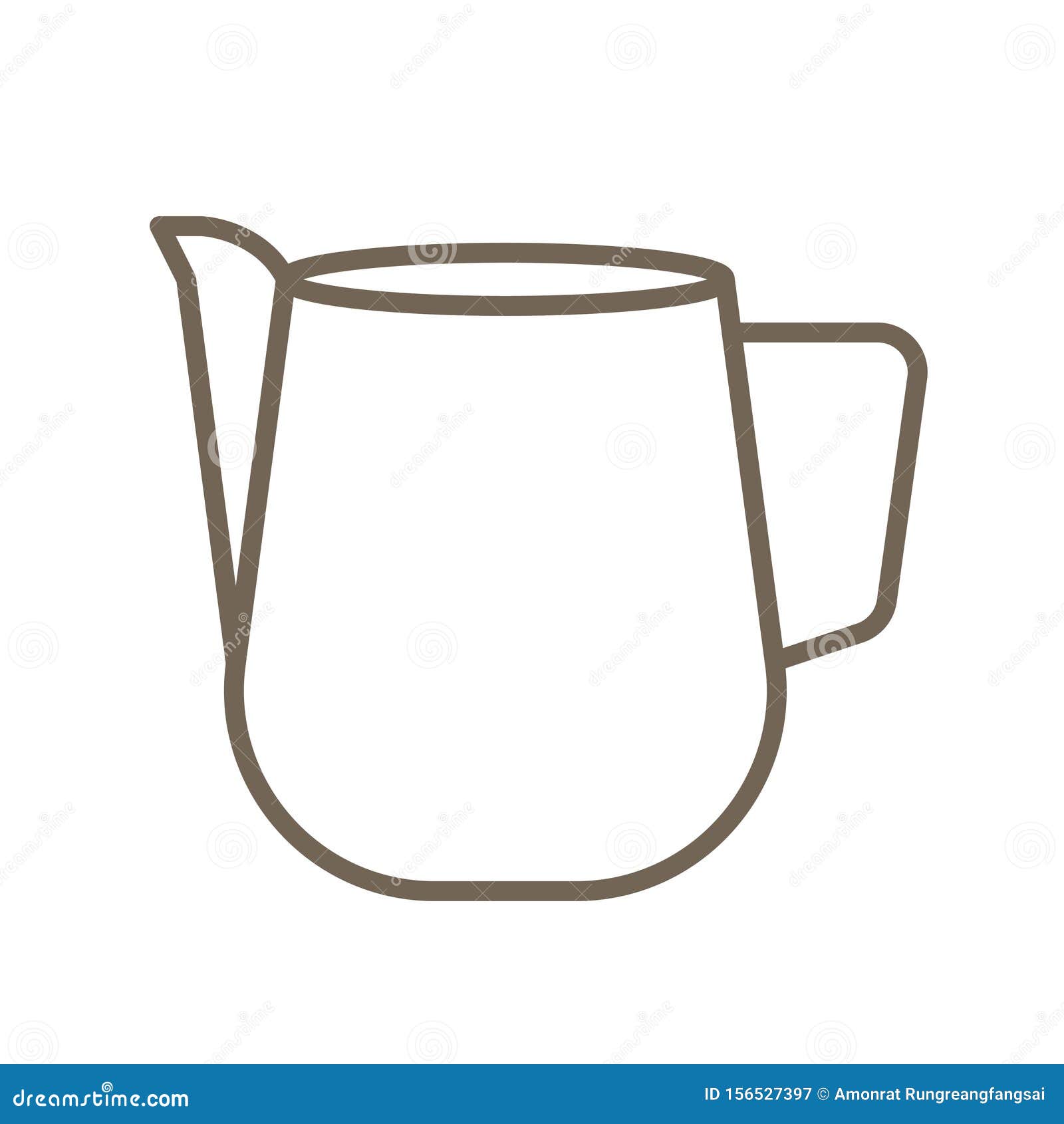 Pitcher Icon, a Container with a Spout Used for Storing and Pouring ...