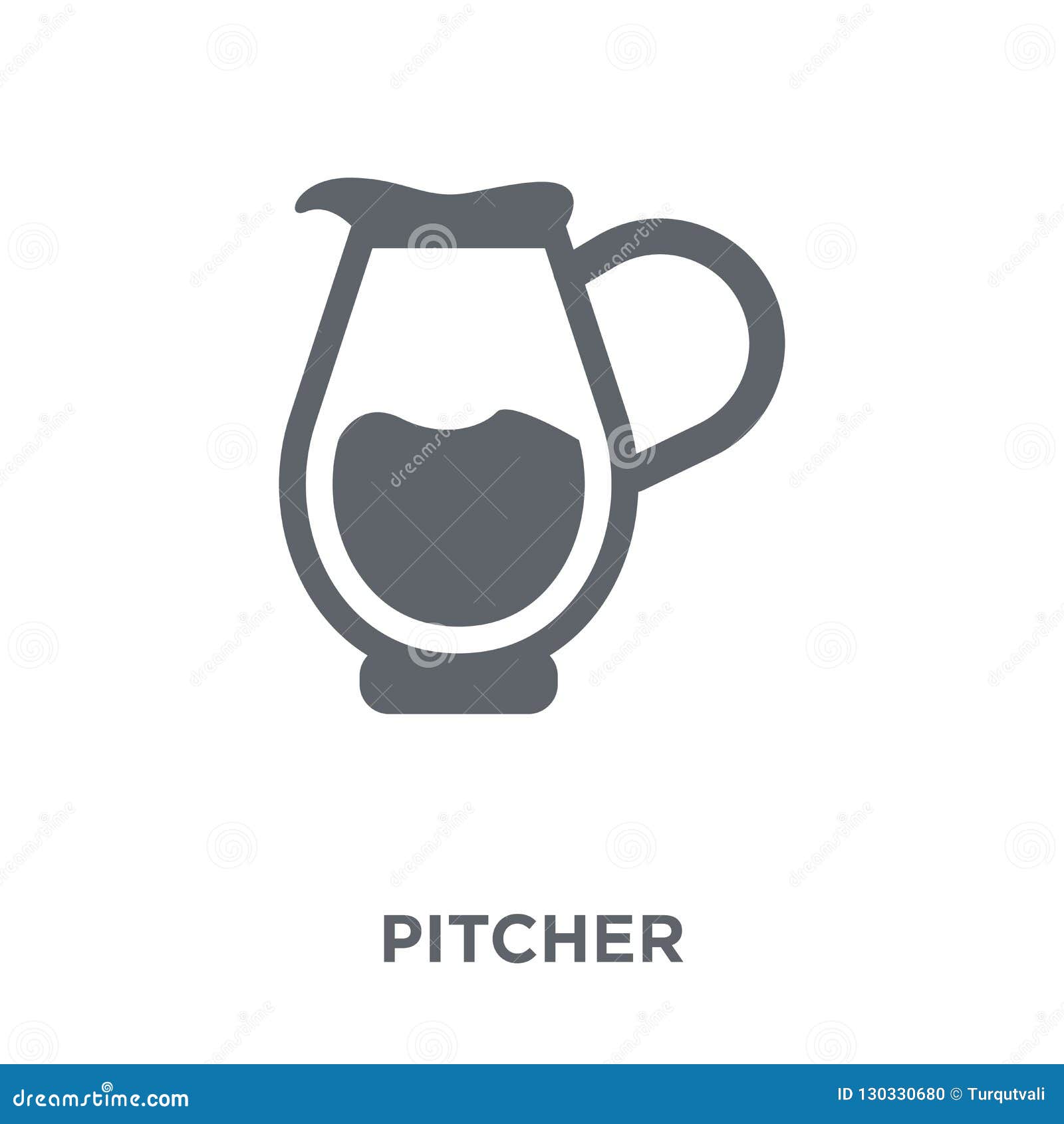 Pitcher Icon from Kitchen Collection. Stock Vector - Illustration of ...