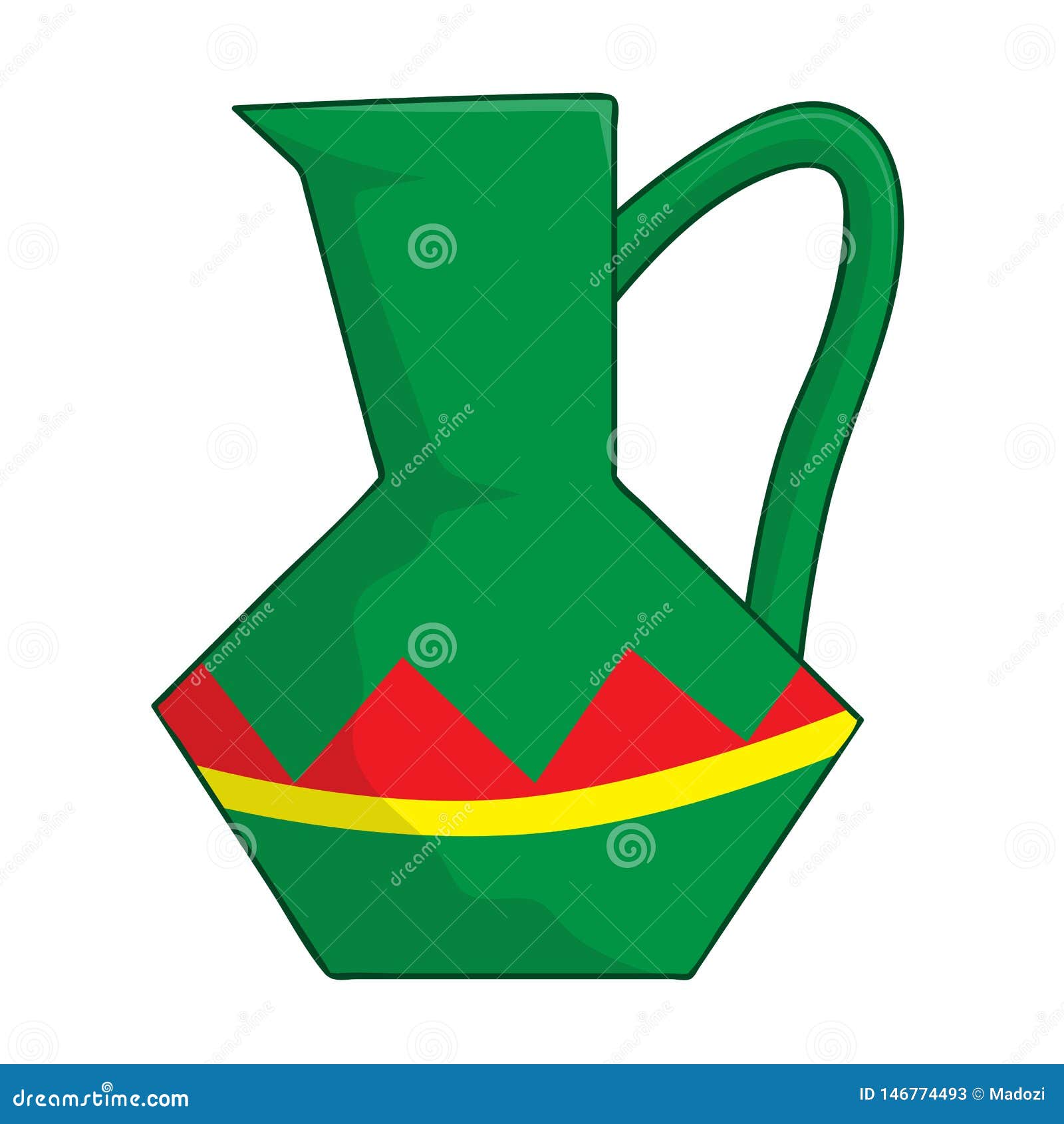 Pitcher stock vector. Illustration of pitcher, classical - 146774493