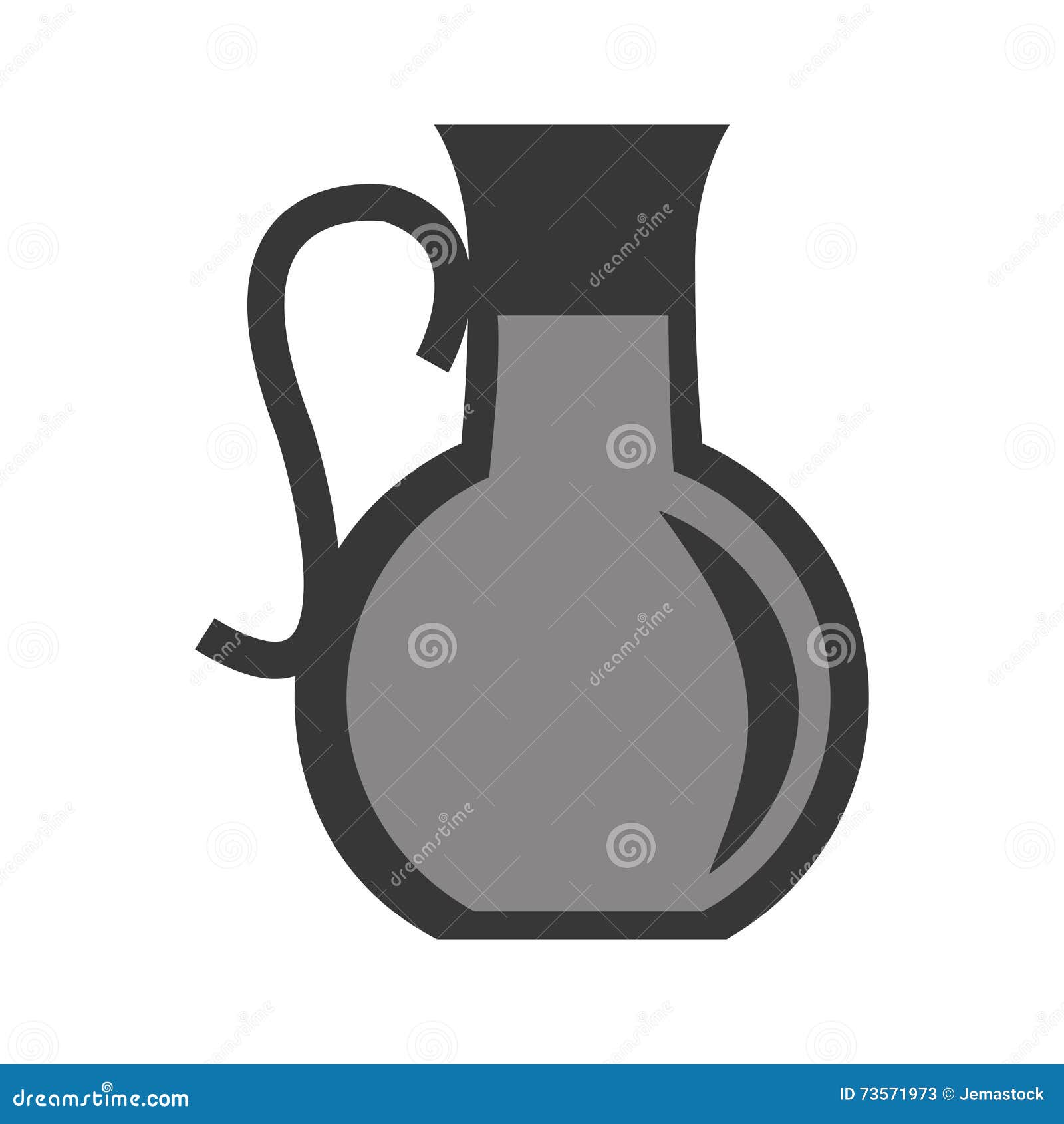 Pitcher with liquid icon stock illustration. Illustration of drink ...