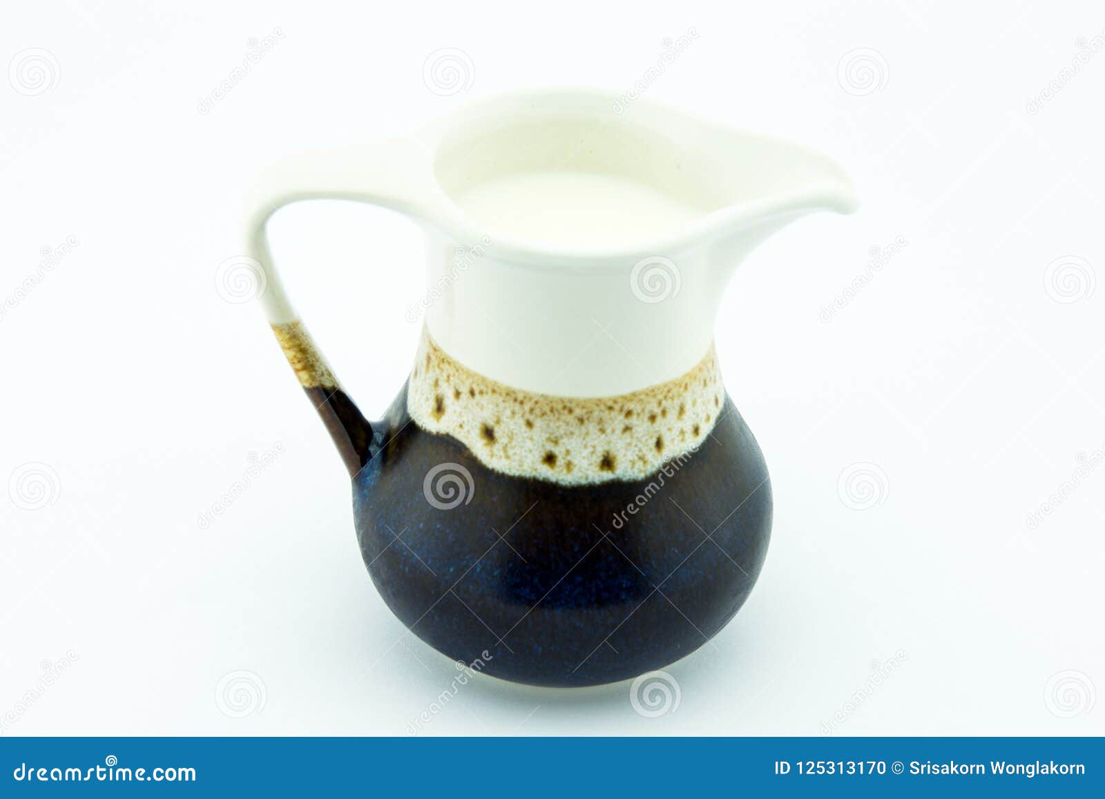 Pitcher of Milk Isolated on White Stock Photo - Image of natural ...