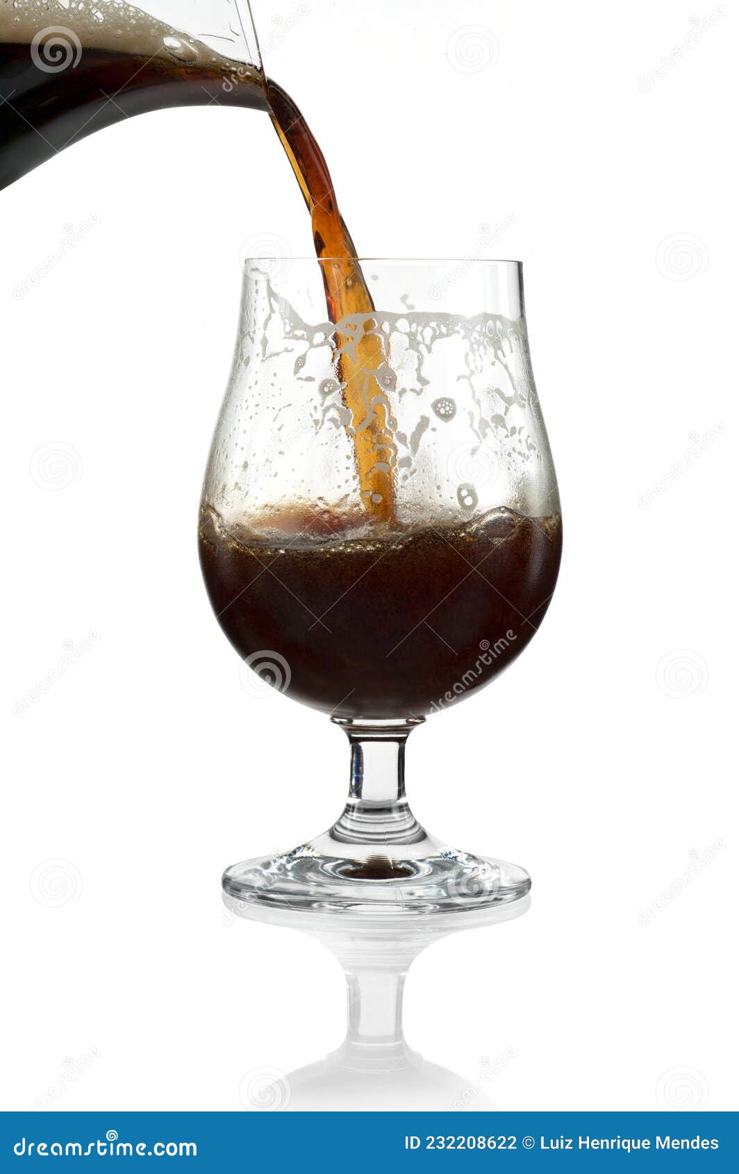 Pitcher Serving the Second Round of Stout Stock Photo - Image of stout ...