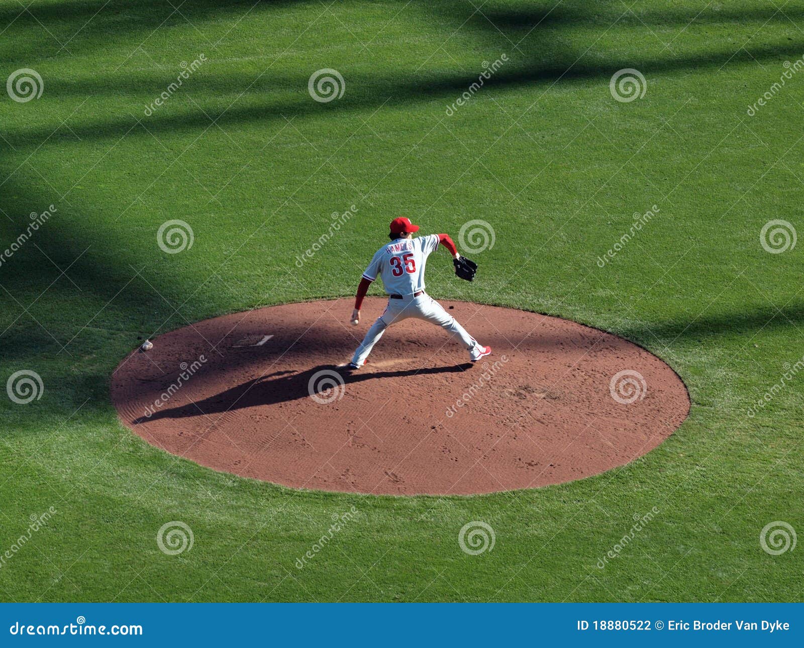 Pitcher Steps Forward To Throw Pitch from Mound Editorial Photography ...