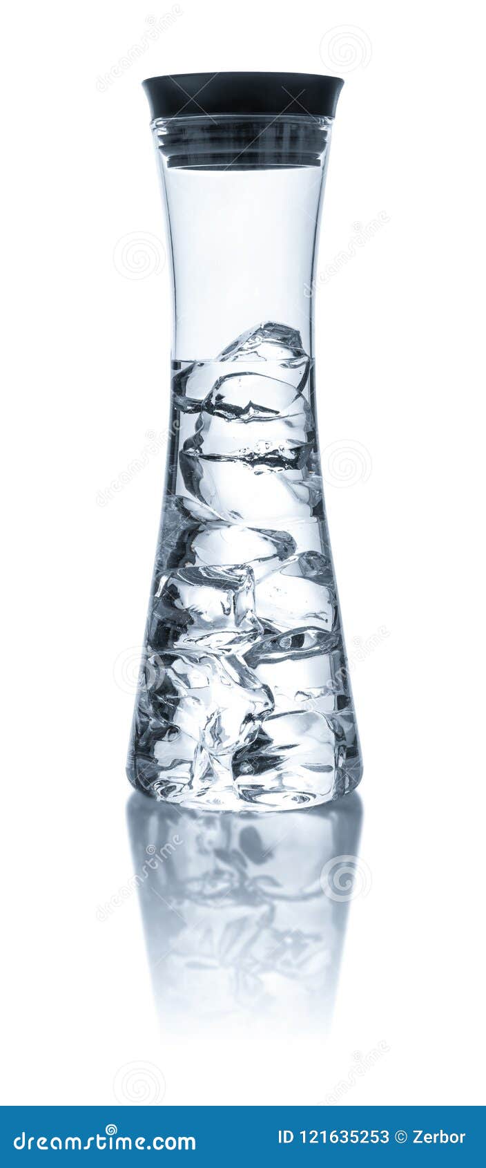 Pitcher with Water and Ice Cubes Stock Image - Image of liquid, cool ...