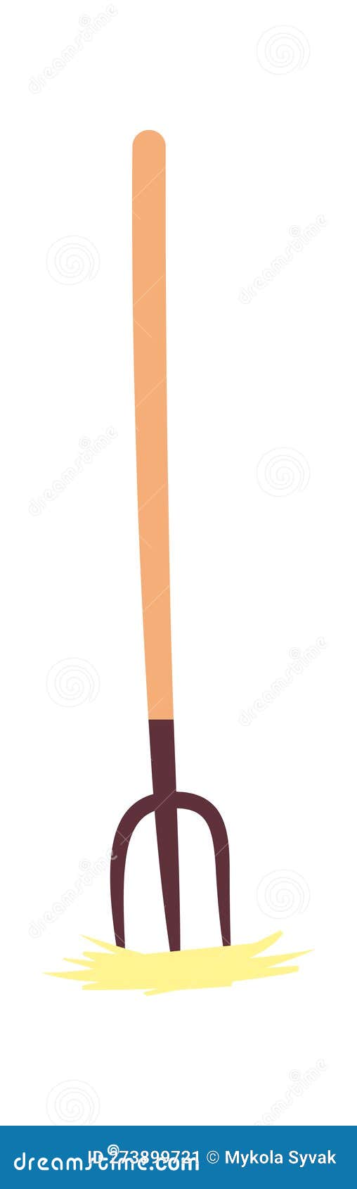 Pitchfork Farming Equipment Stock Vector - Illustration of rake ...