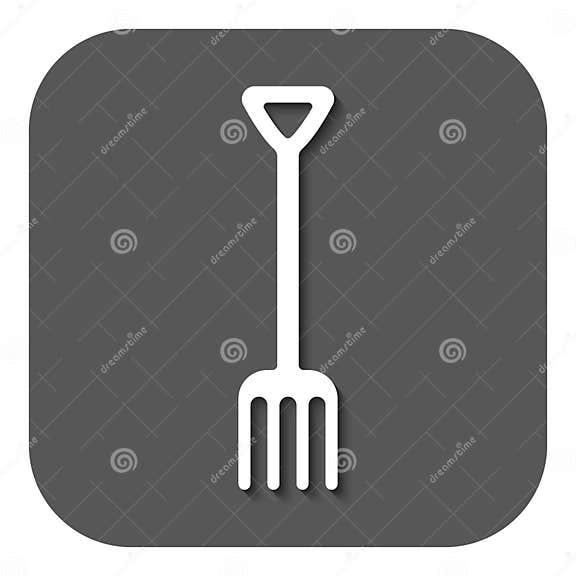 The Pitchfork Icon. Fork Symbol Stock Vector - Illustration of sign ...