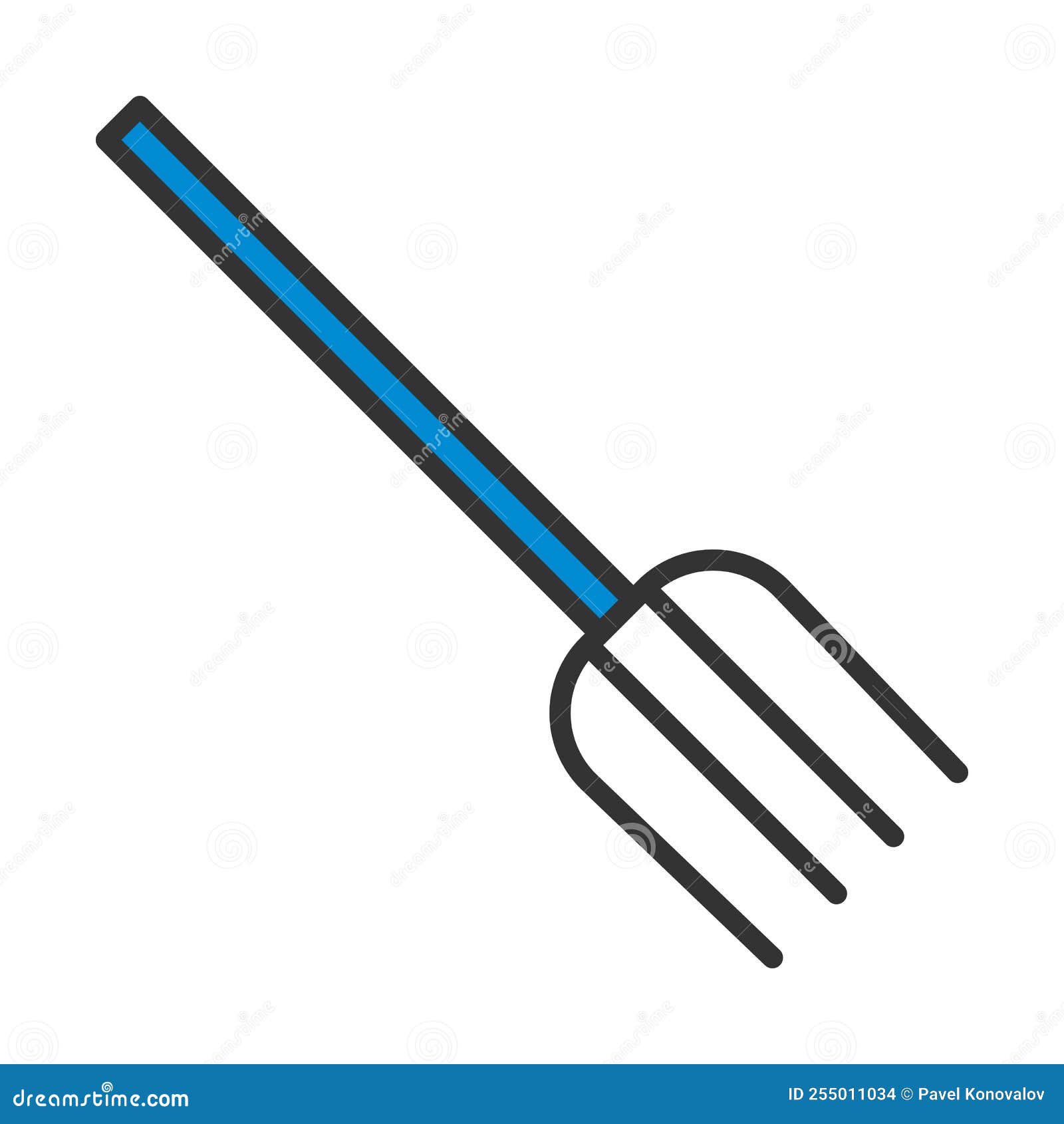 Pitchfork Icon stock vector. Illustration of graphic - 255011034