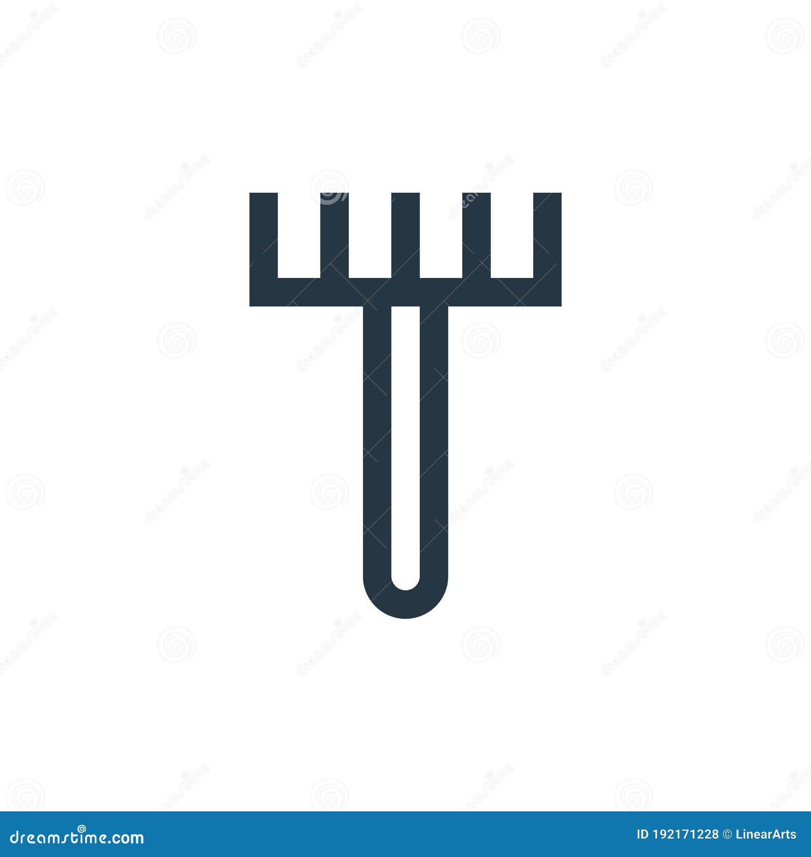 Pitchfork Icon Vector from Nature Concept. Thin Line Illustration of ...