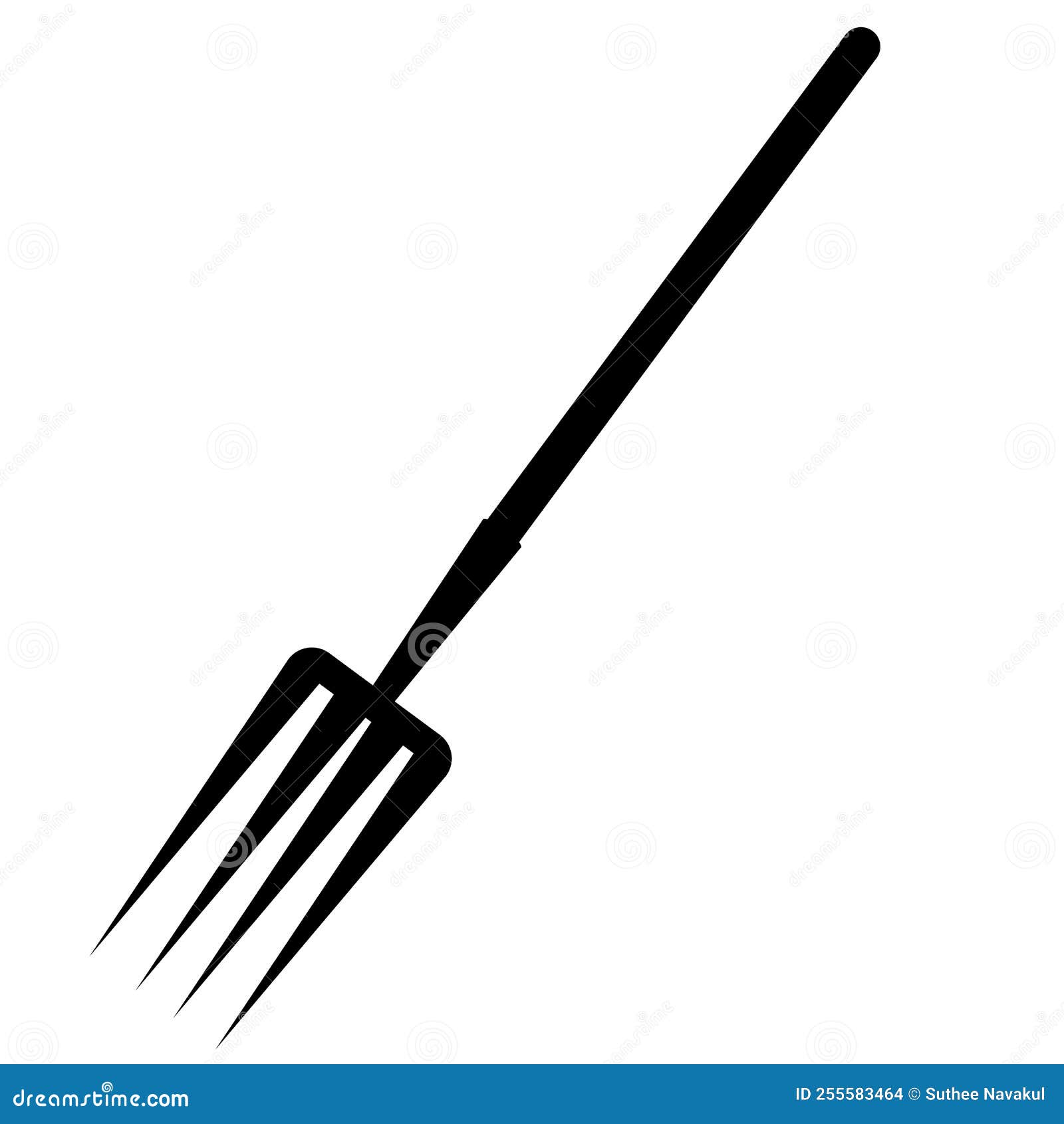 Pitchfork Icon on White Background. Garden Fork Sign. Garden Pitchfork ...