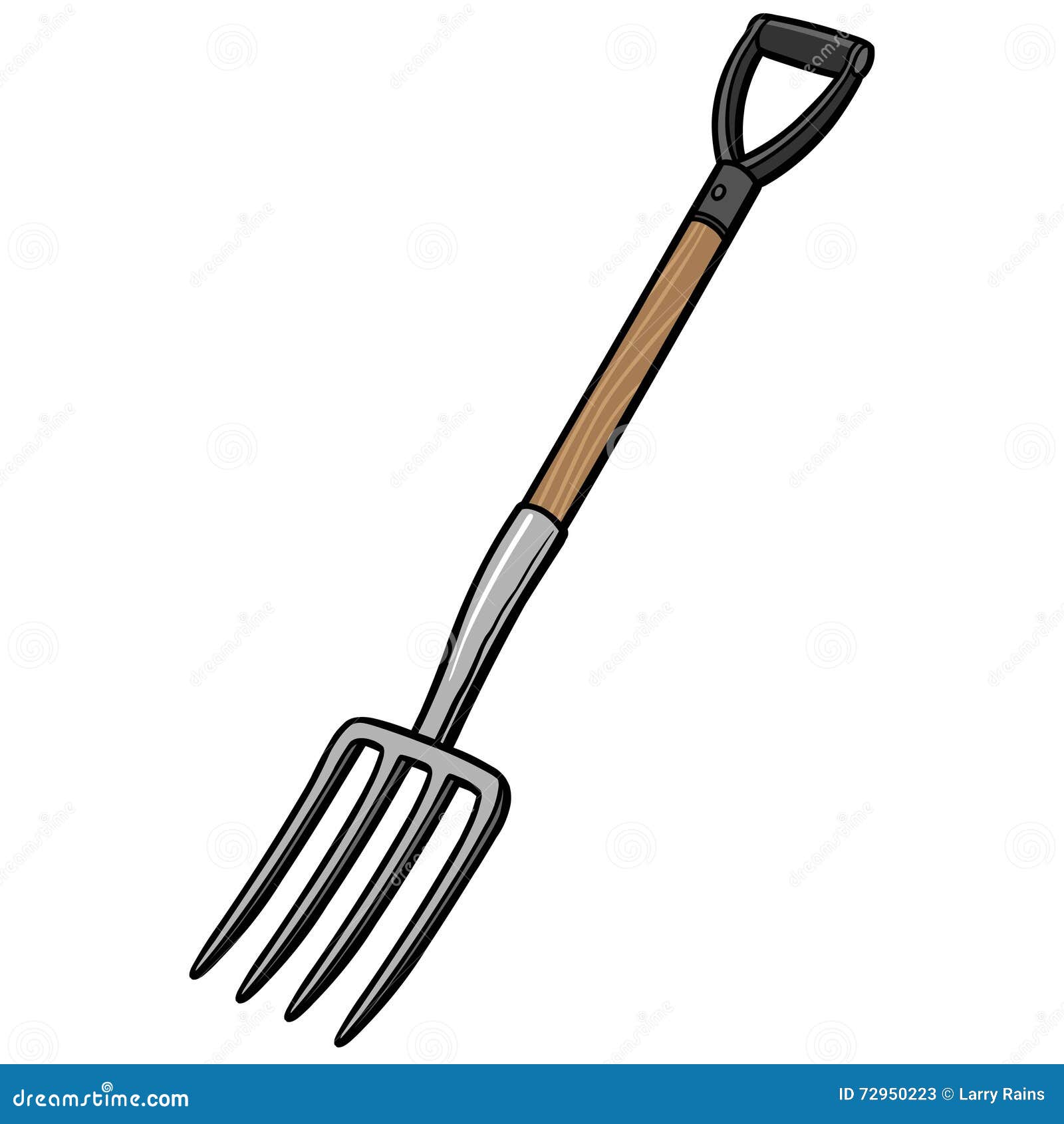 Pitchfork stock vector. Illustration of objects, fork - 72950223
