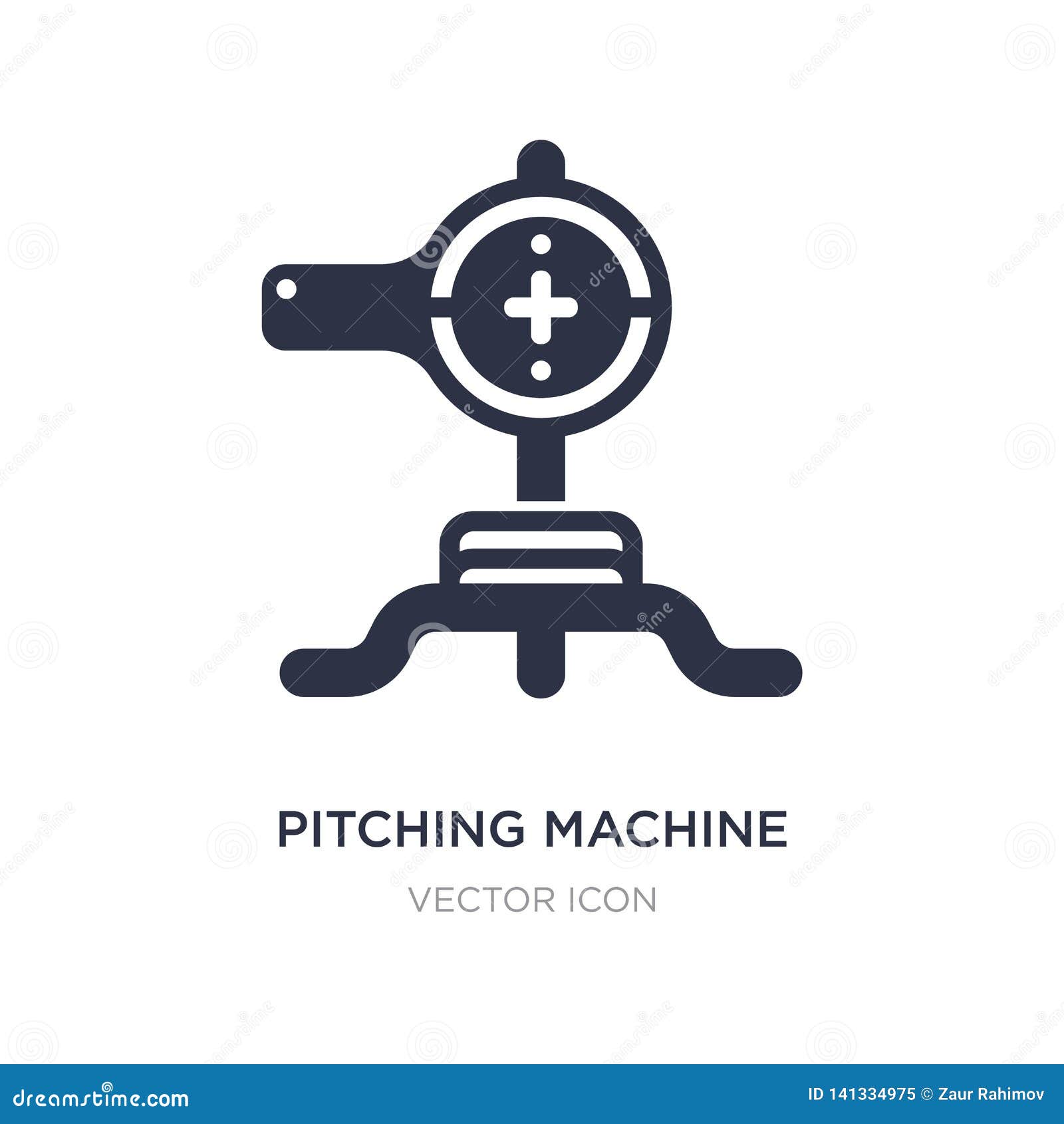 Pitching Machine Vector Line Icon. Simple Element Illustration ...