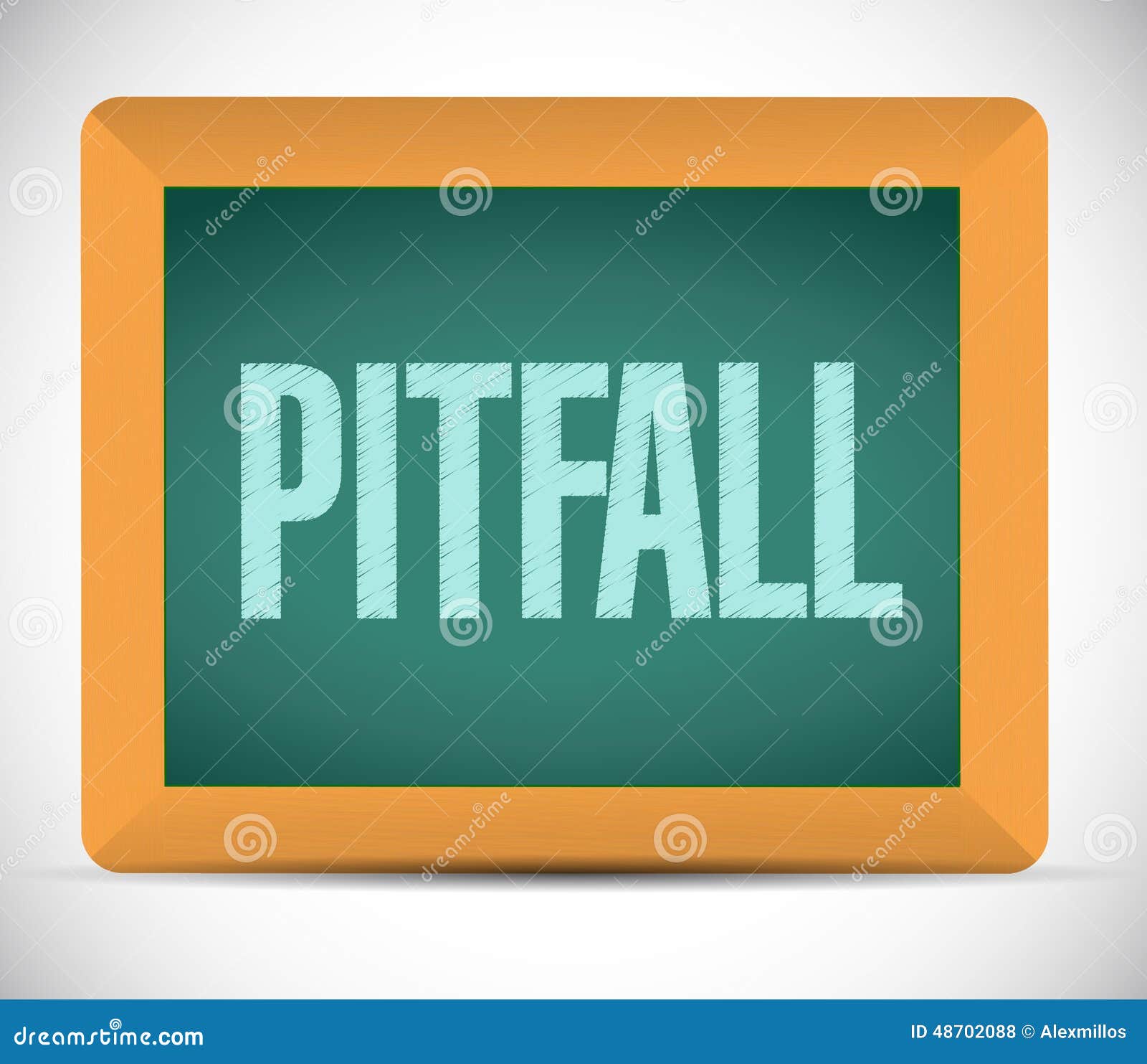 Pitfall Board Sign Illustration Design Stock Illustration ...