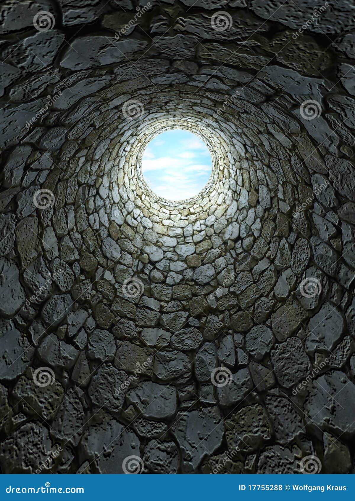 Pitfall with sky view stock photo. Image of perspective - 17755288