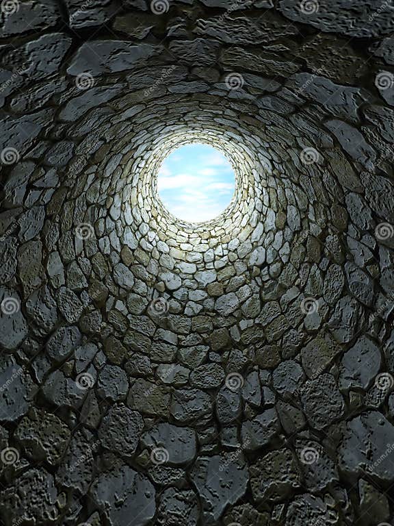 Pitfall with sky view stock photo. Image of perspective - 17755288