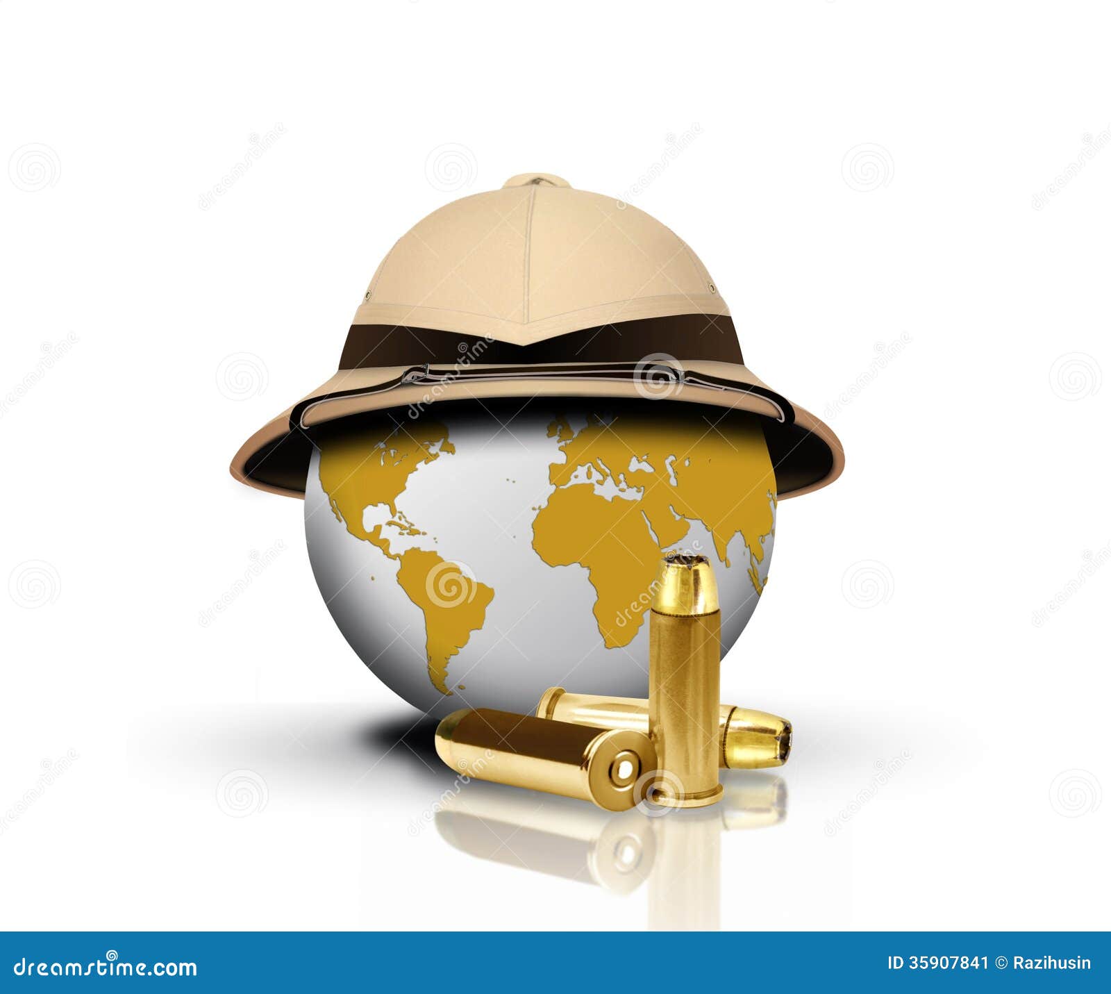 Pith Helmet With Question Mark Stock Photography | CartoonDealer.com ...