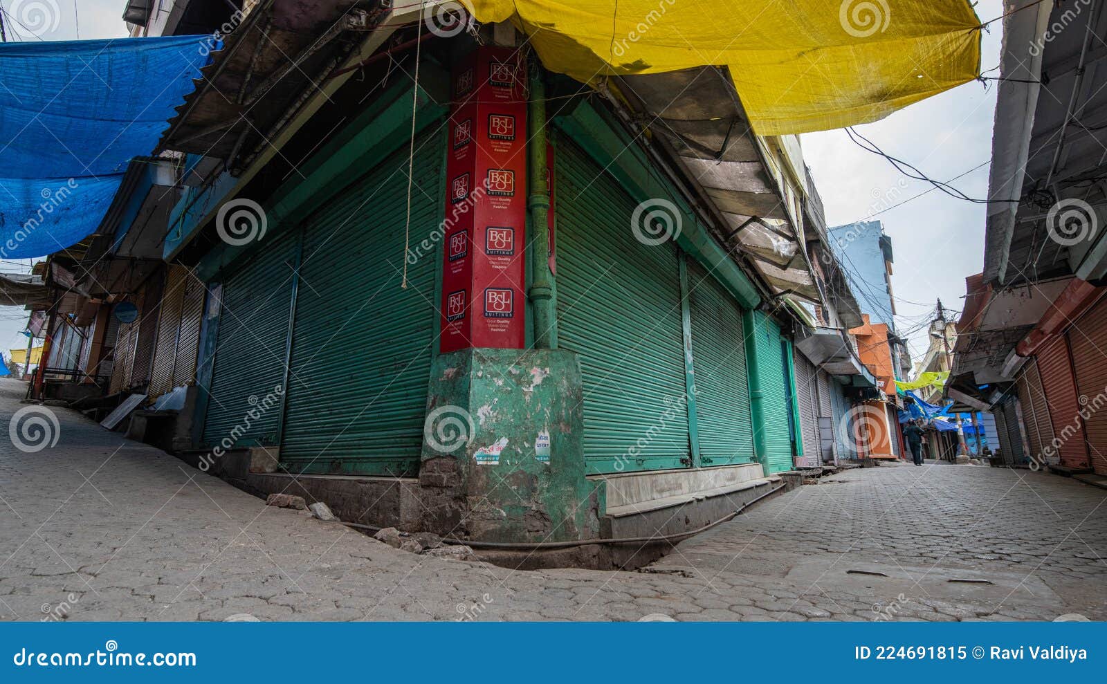 Pithoragarh, India, May, 2021 : Complete Market Lockdown, during Second ...