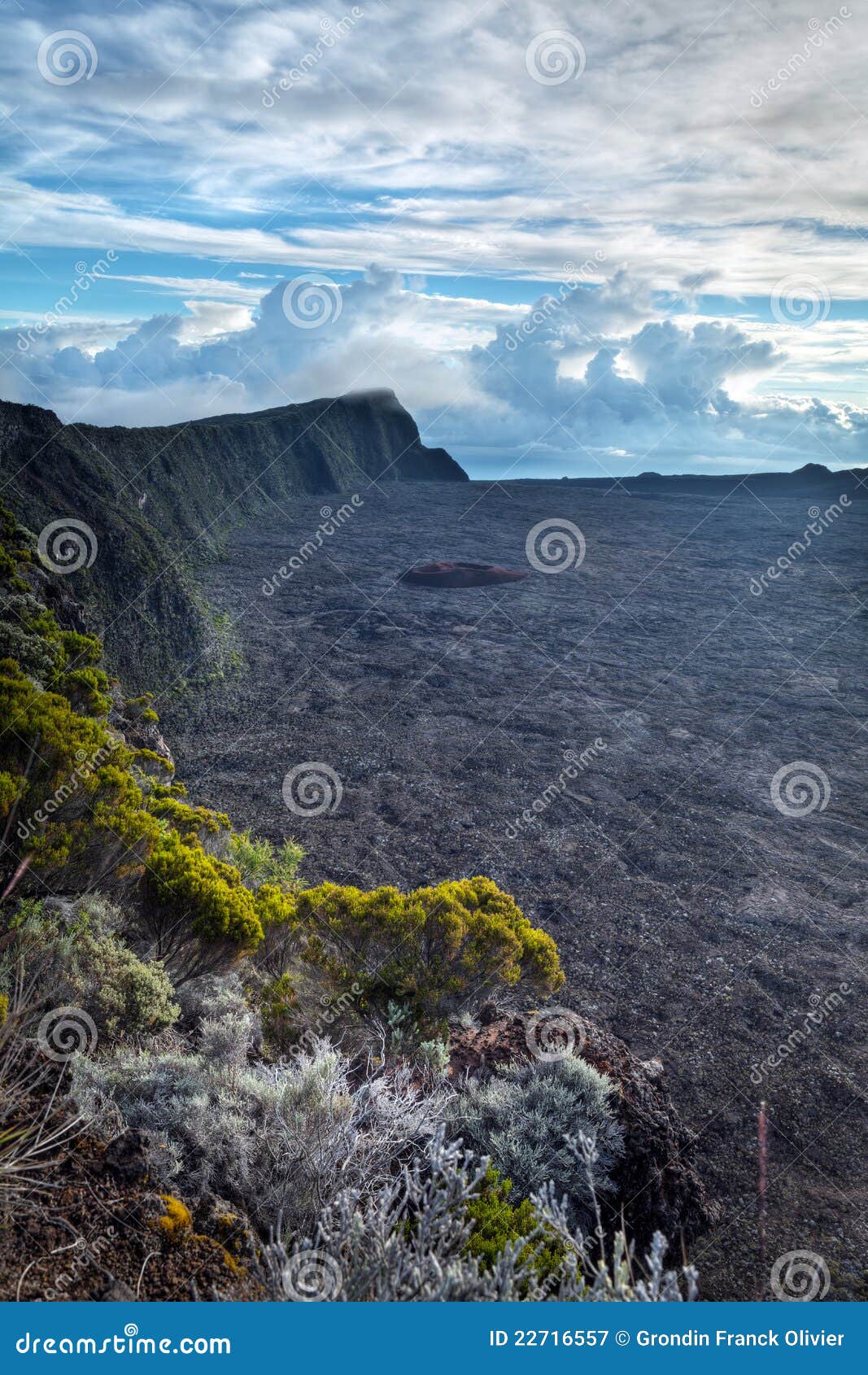 Piton De La Fournaise Volcano Stock Image - Image of landscape ...