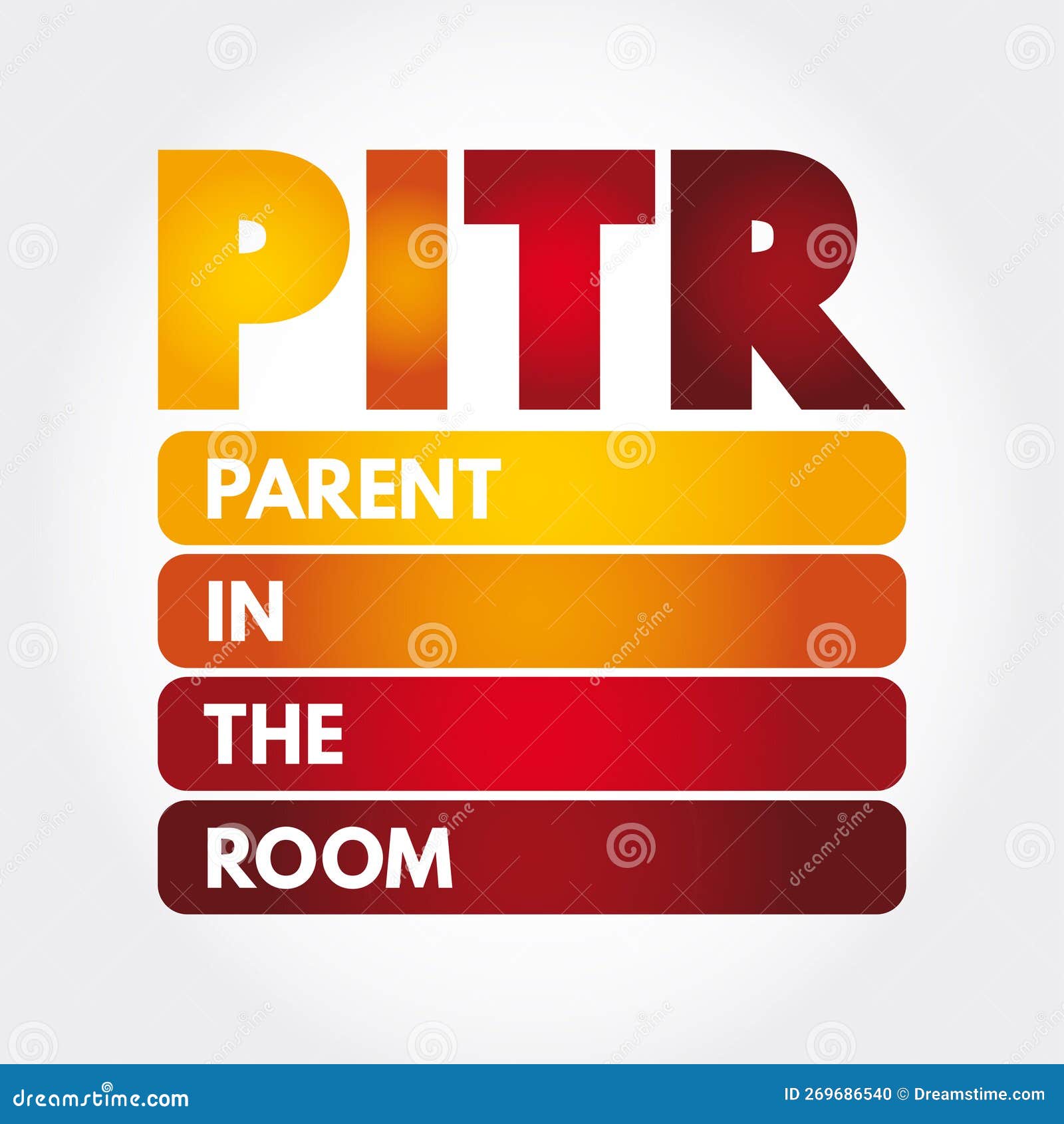 PITR - Parent in the Room Acronym, Text Concept for Presentations and ...