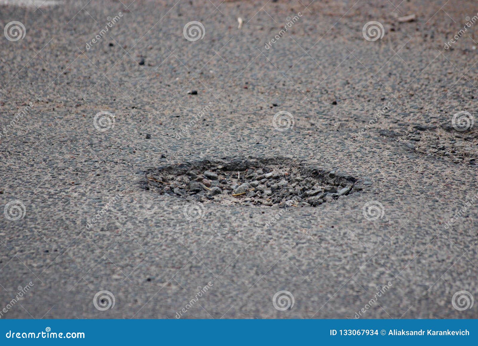 Pits on the Road in the Asphalt.road Repairs, Poor Quality Coverage ...