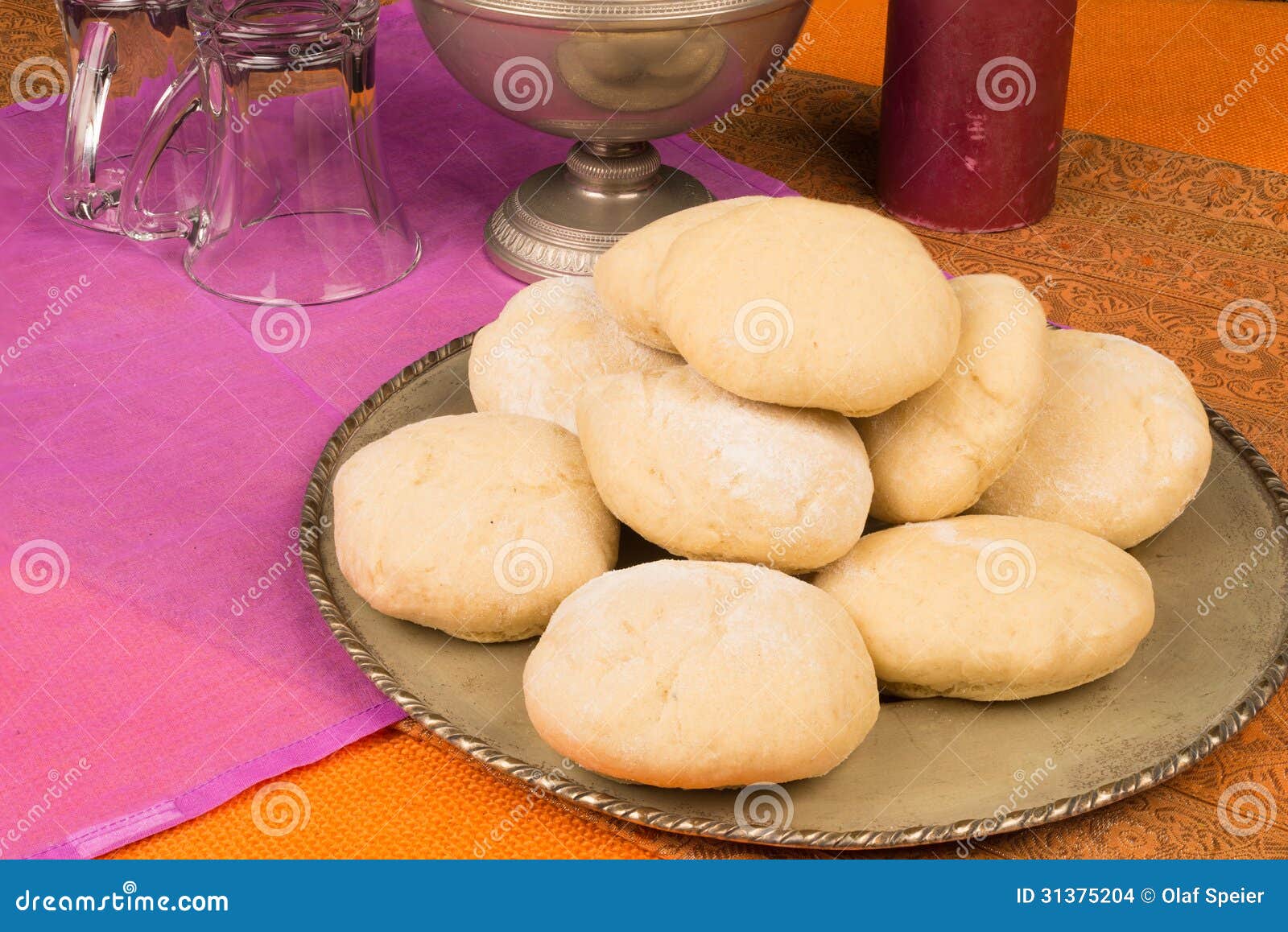 Pitta bread stock photo. Image of small, flatbread, bread - 31375204