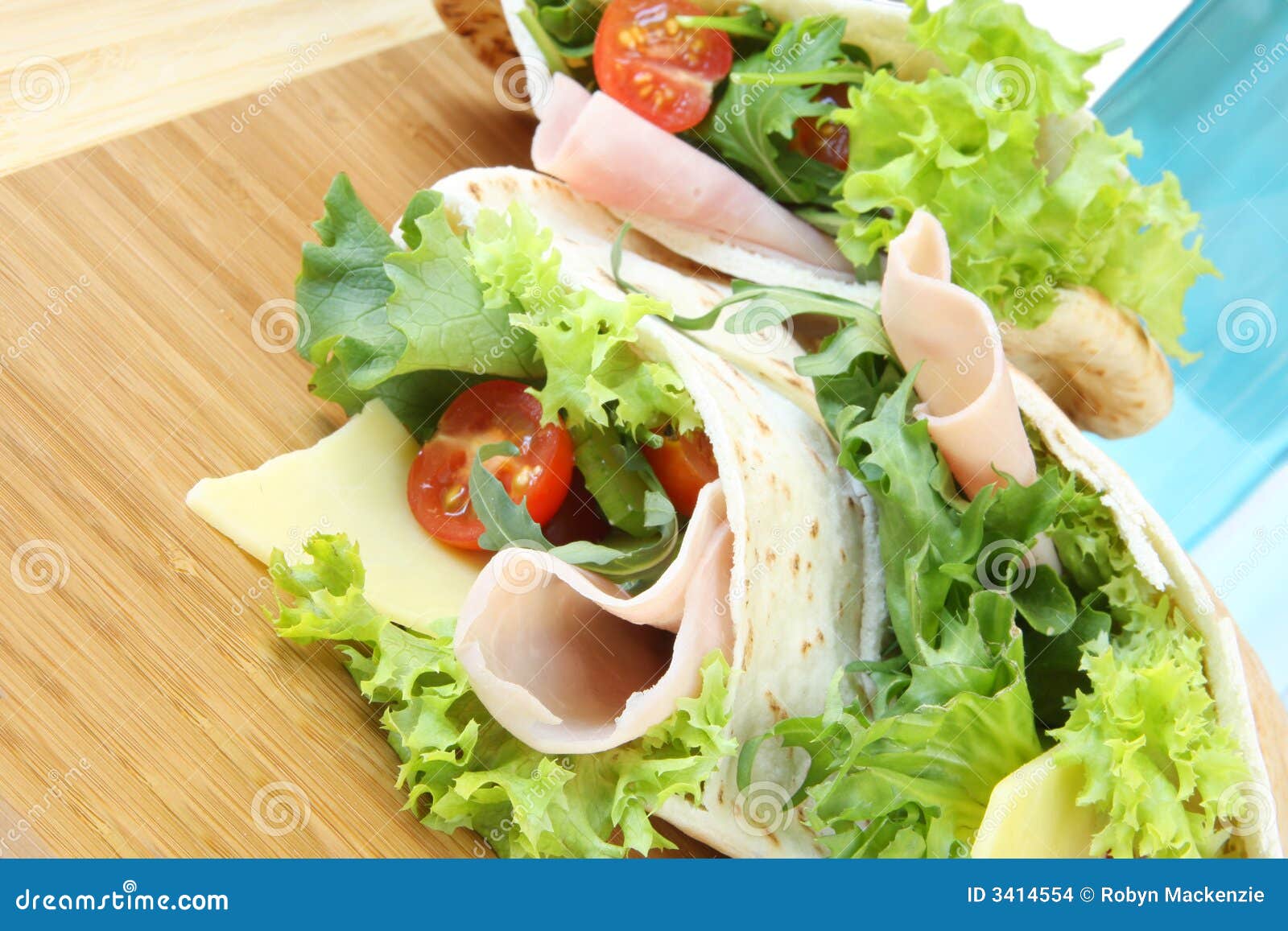 Pitta Pockets stock photo. Image of sandwich, naan, nutritious - 3414554