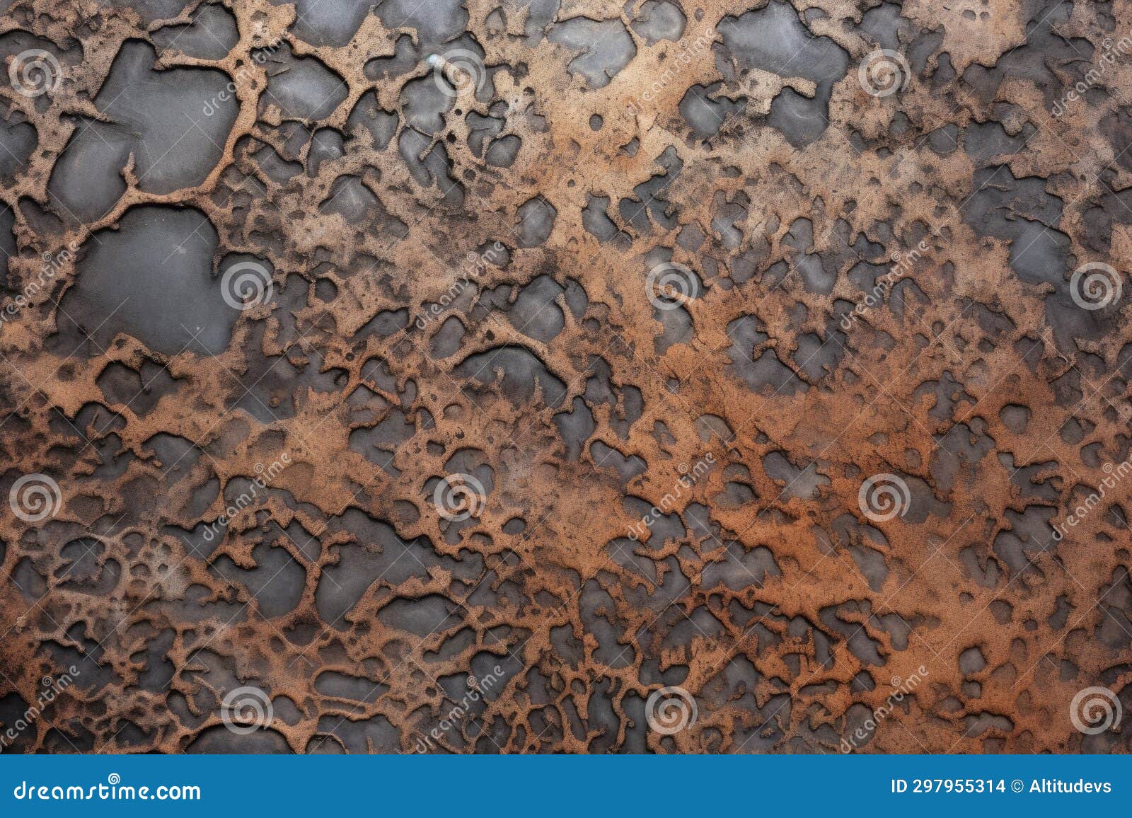Pitted, Weathered Iron Surface with Neutral Light Stock Photo - Image ...