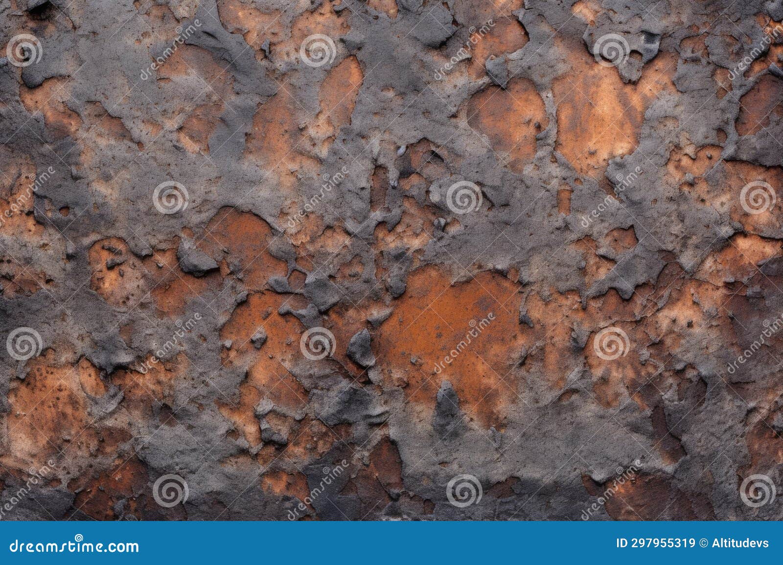 Pitted, Weathered Iron Surface with Neutral Light Stock Illustration ...