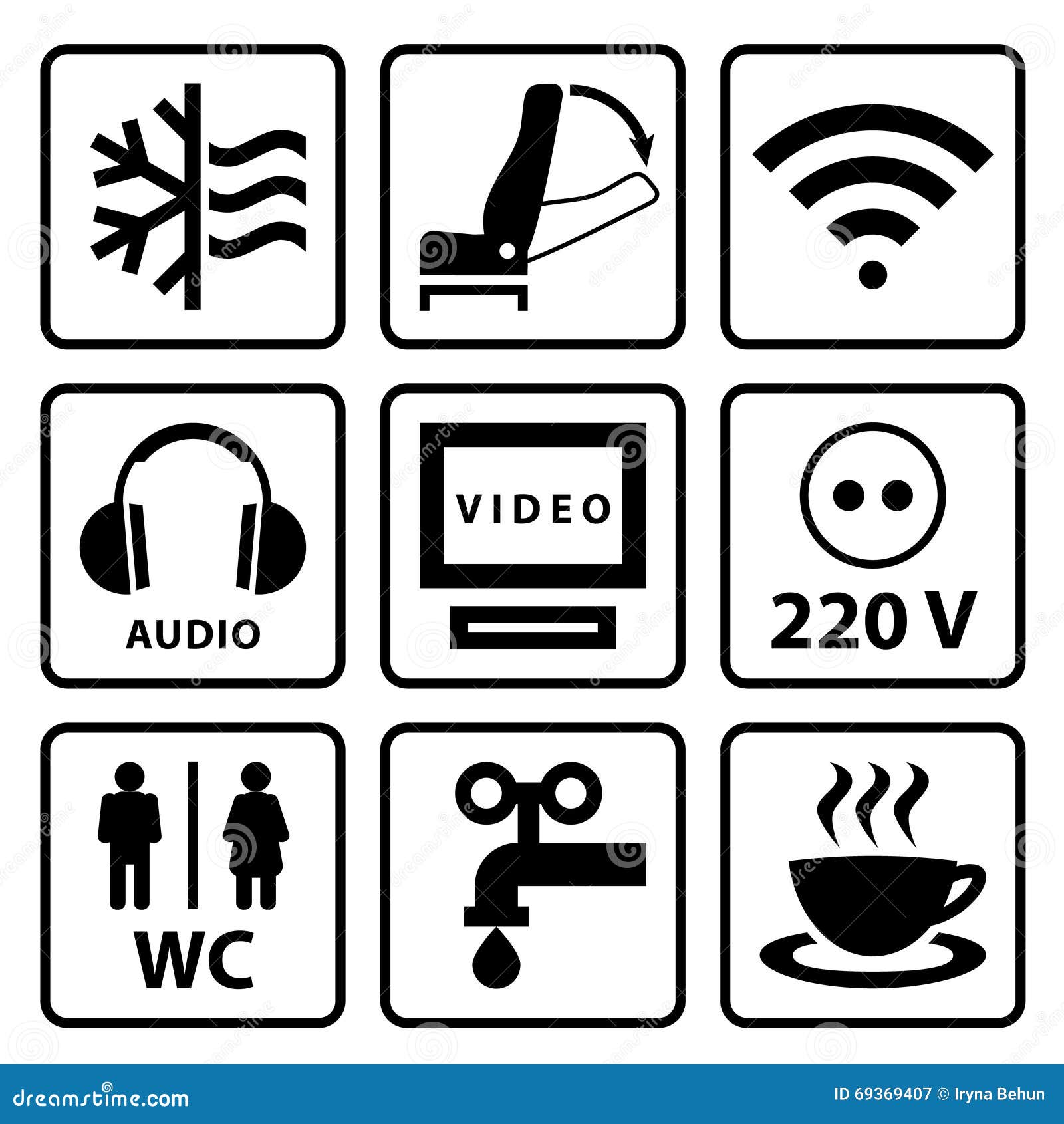 Pittogramma Per Il Bus Turistico Illustrazione Vettoriale ...