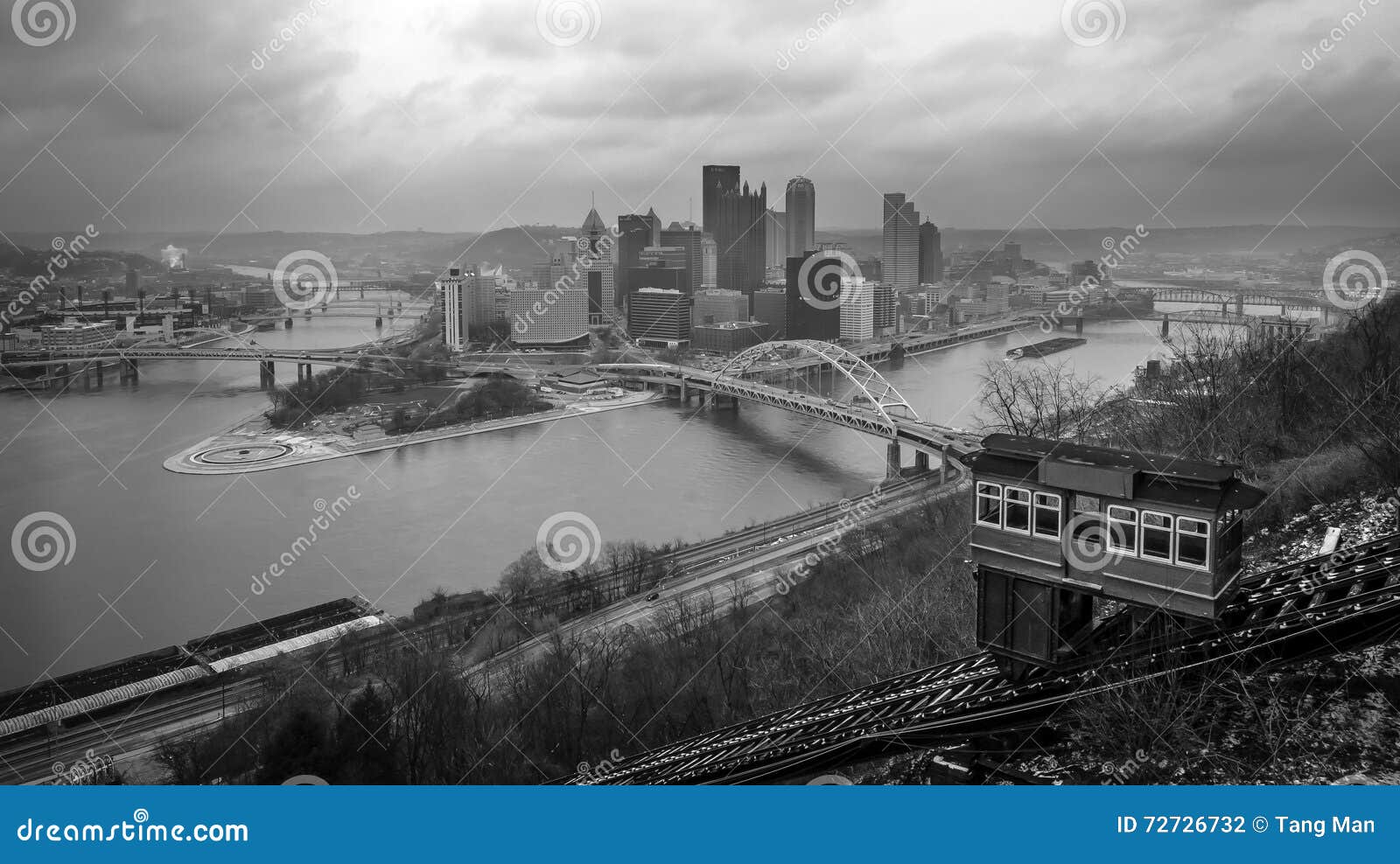 Pittsburgh, from the Duquesne Incline Editorial Photography - Image of ...